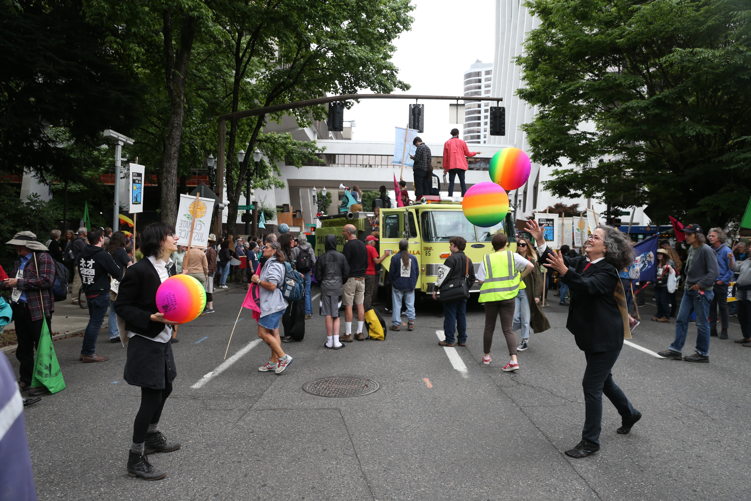 Climate Change Demonstration in Downtown Portland - oregonlive.com