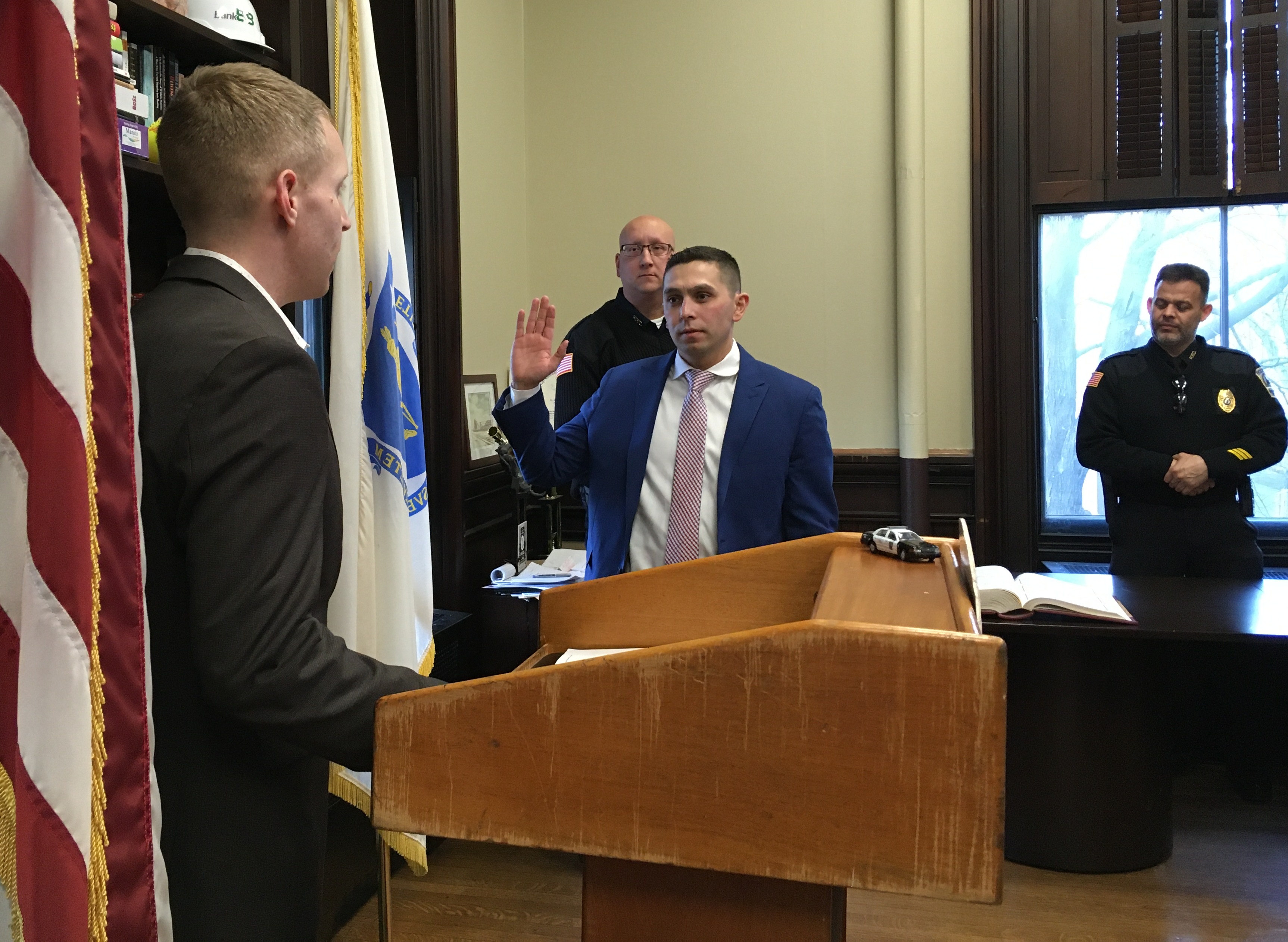 Holyoke Police swear in five new officers - masslive.com