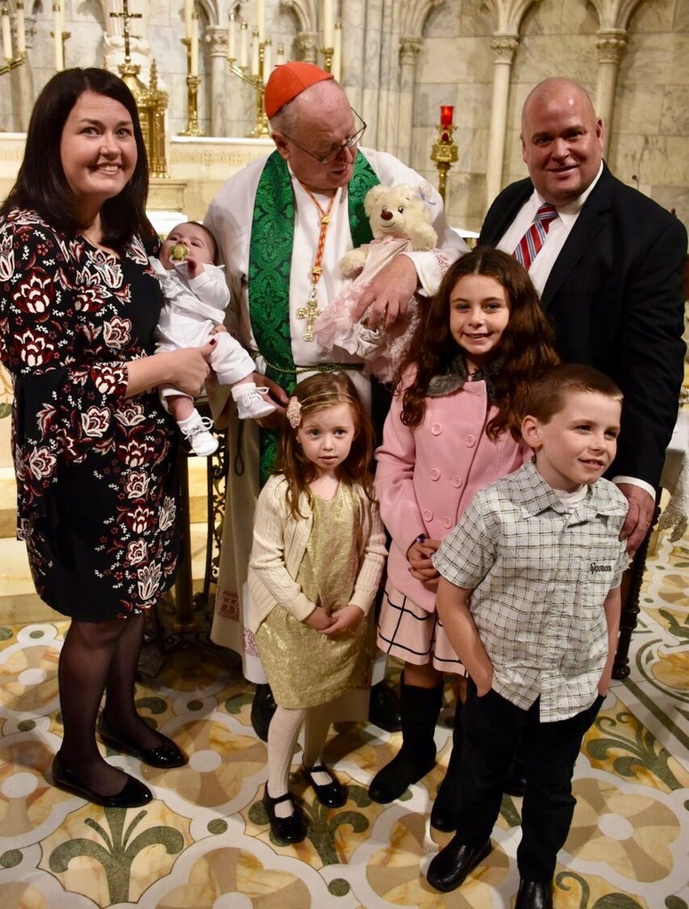 Cardinal Timothy Dolan baptizes West Brighton baby in St. Patrick's ...