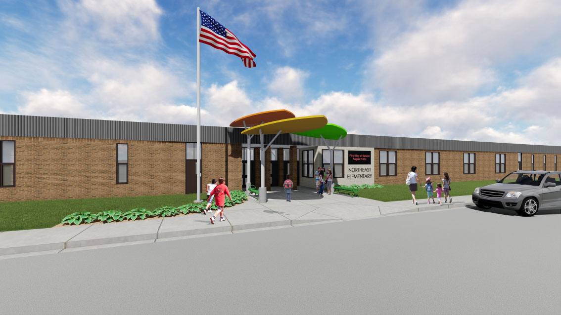 Renderings show new look at Northeast Elementary School - mlive.com