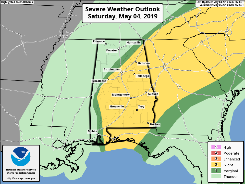 Stormy day on tap for Alabama - al.com