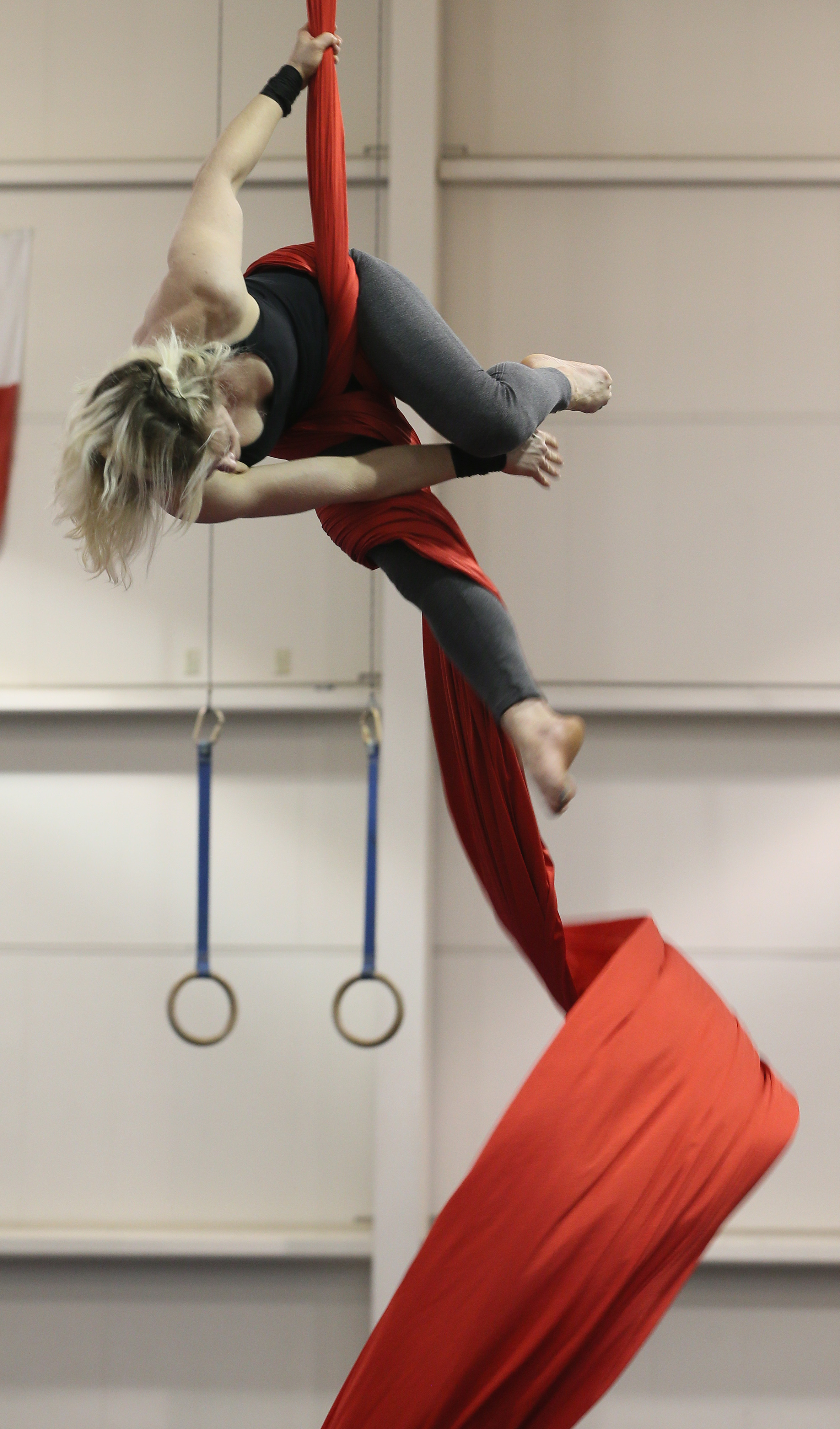 Jaime Bouvier - side hustle - aerial acrobatic performer - cleveland.com