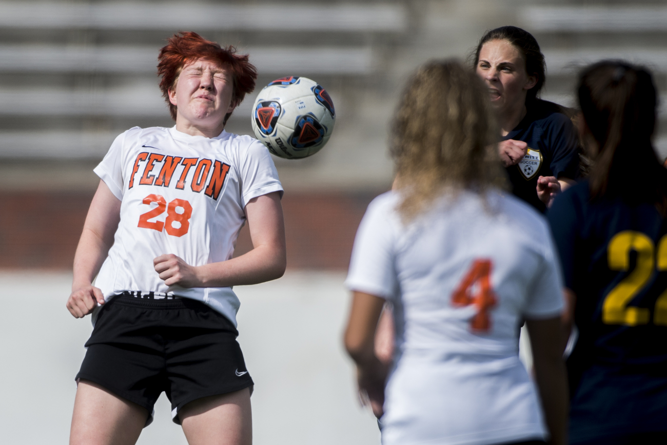 Fenton girls soccer defeats DeWitt 2-1 to advance to Division 2 ...