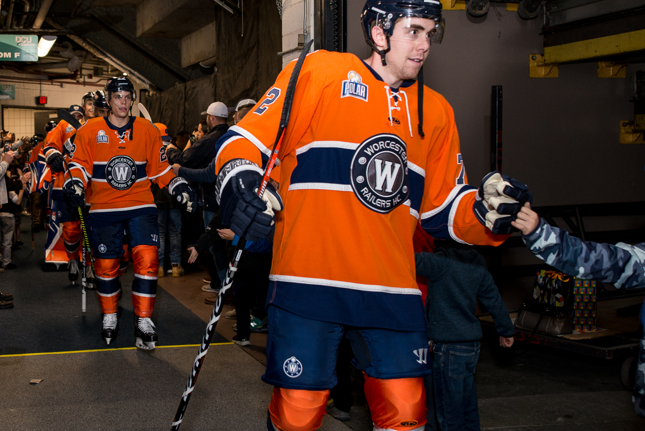 Worcester Railers vs Adirondack Thunder Home Opener at the DCU Center ...