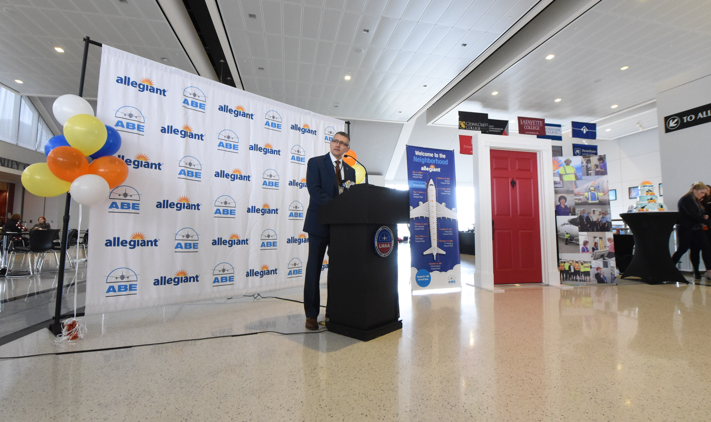 Lehigh Valley International Airport celebrates new Allegiant flight ...