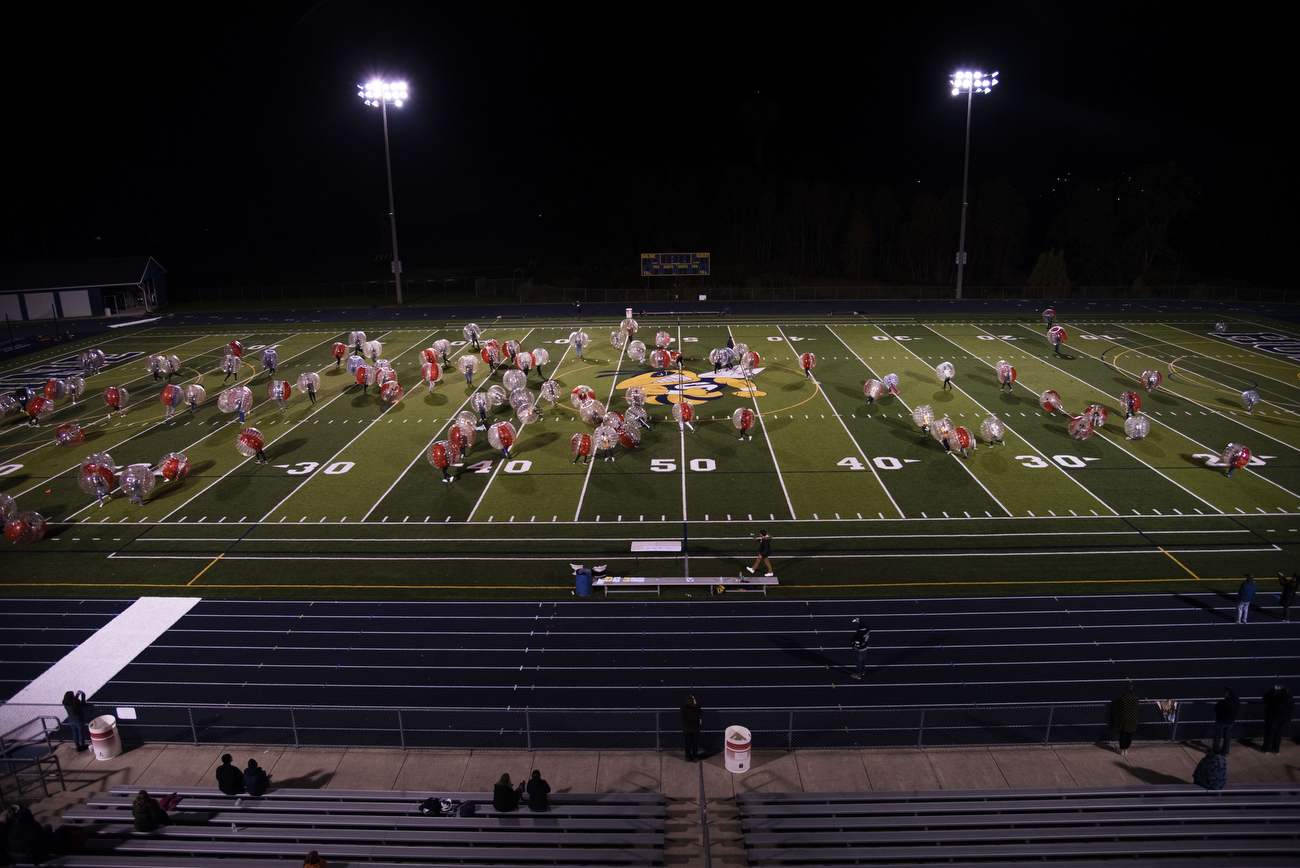 Saline football came out on top over Pioneer, winning 56-13 - mlive.com