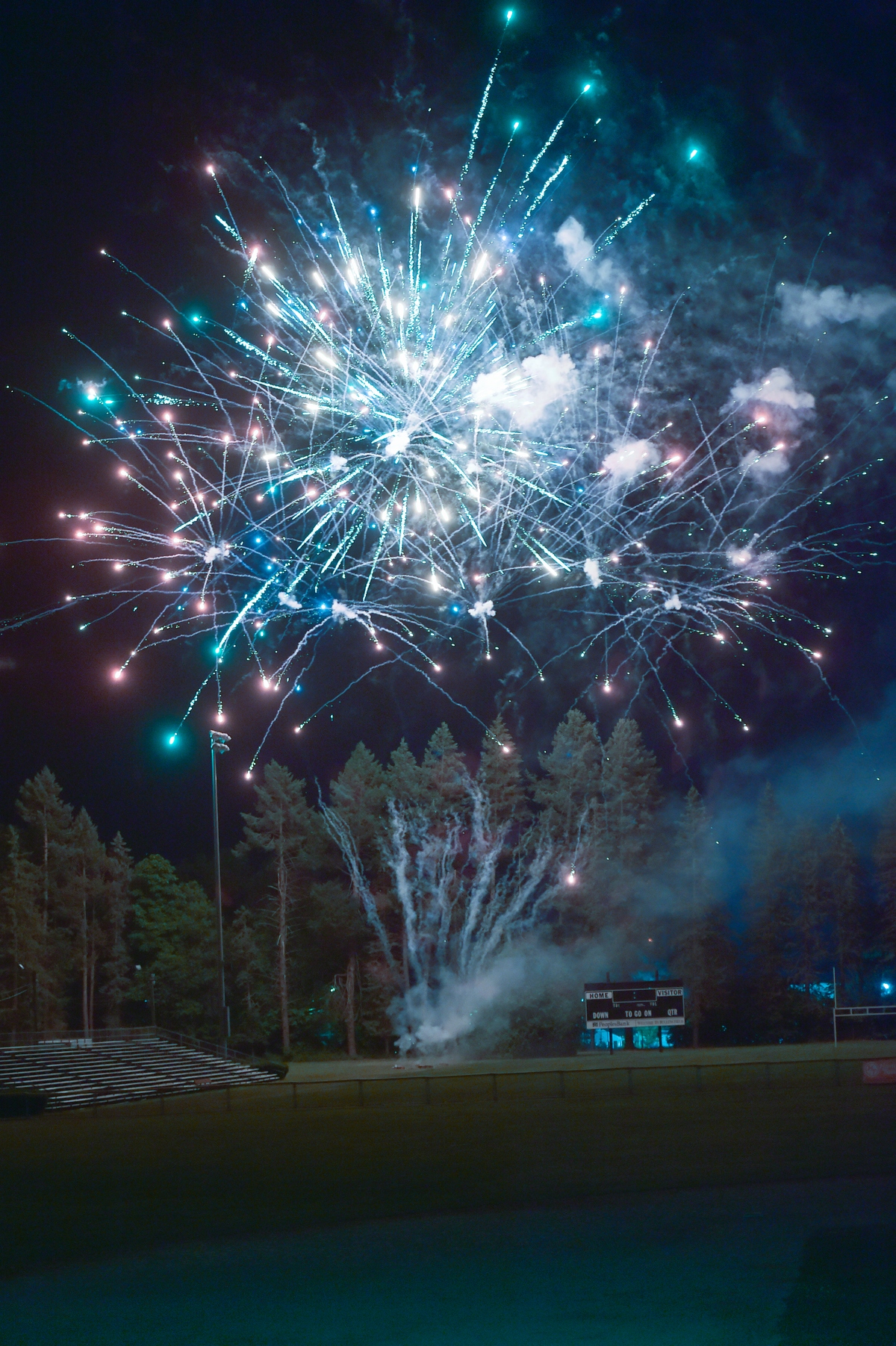 Fireworks light up sky with postgame display at Westfield Starfires ...