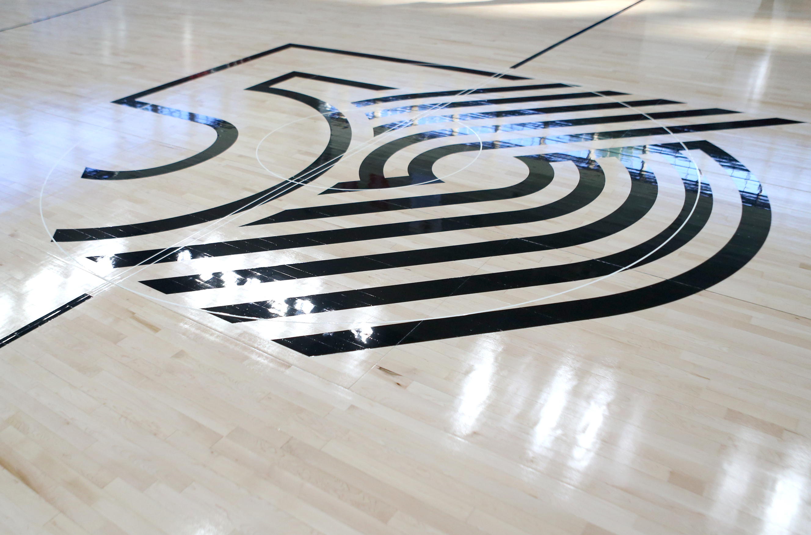 Portland Trail Blazers' 50th anniversary court - oregonlive.com