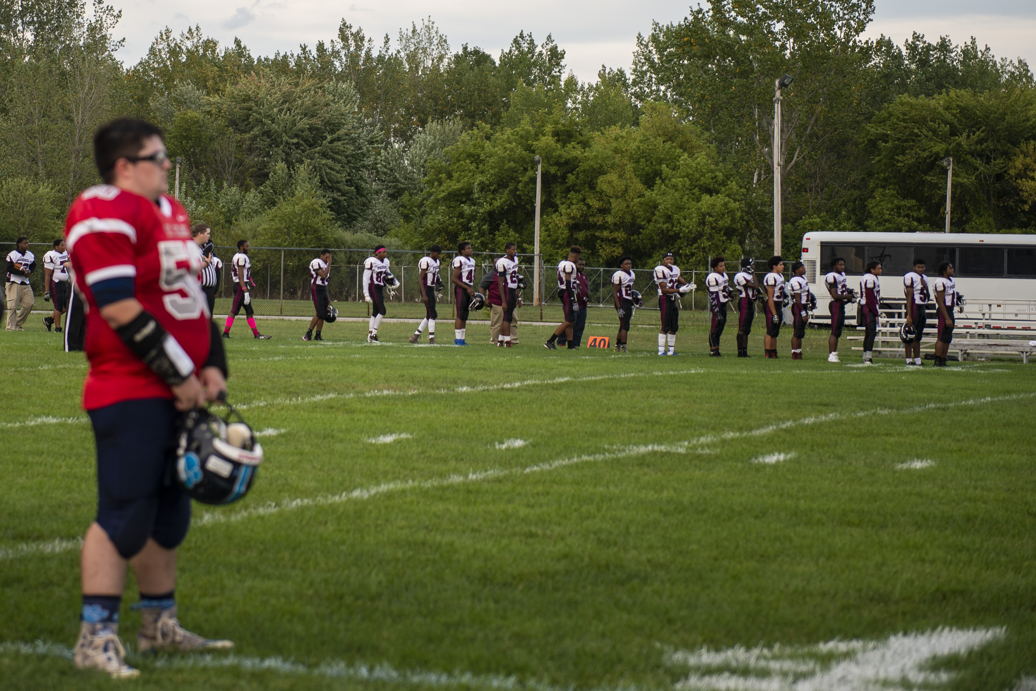 All Saints host International Academy of Flint in eight-player football ...