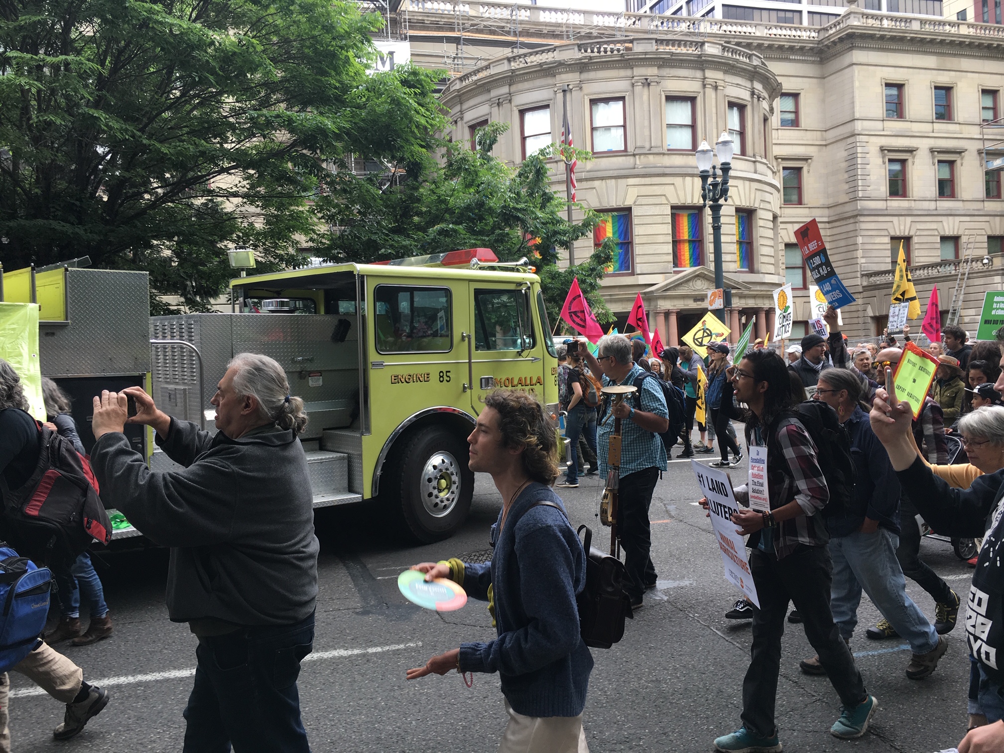 Climate Change Demonstration in Downtown Portland - oregonlive.com
