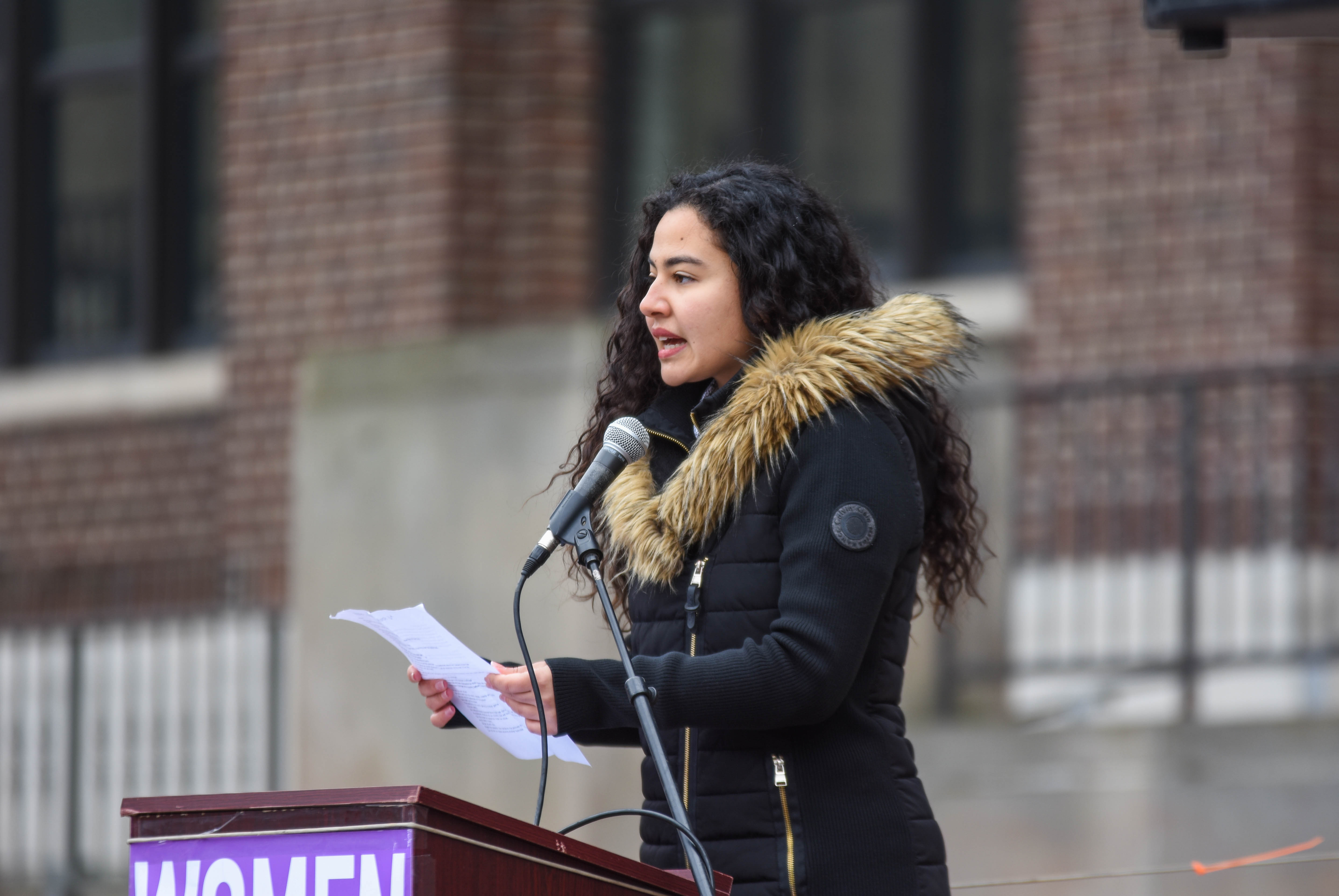 Ann Arbor Women's March throughout the campus of the University of ...