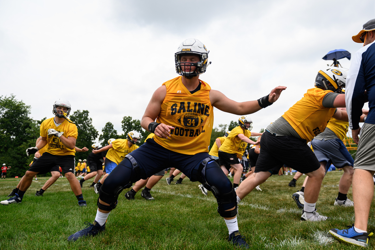 First day of football practice at Saline High School - mlive.com
