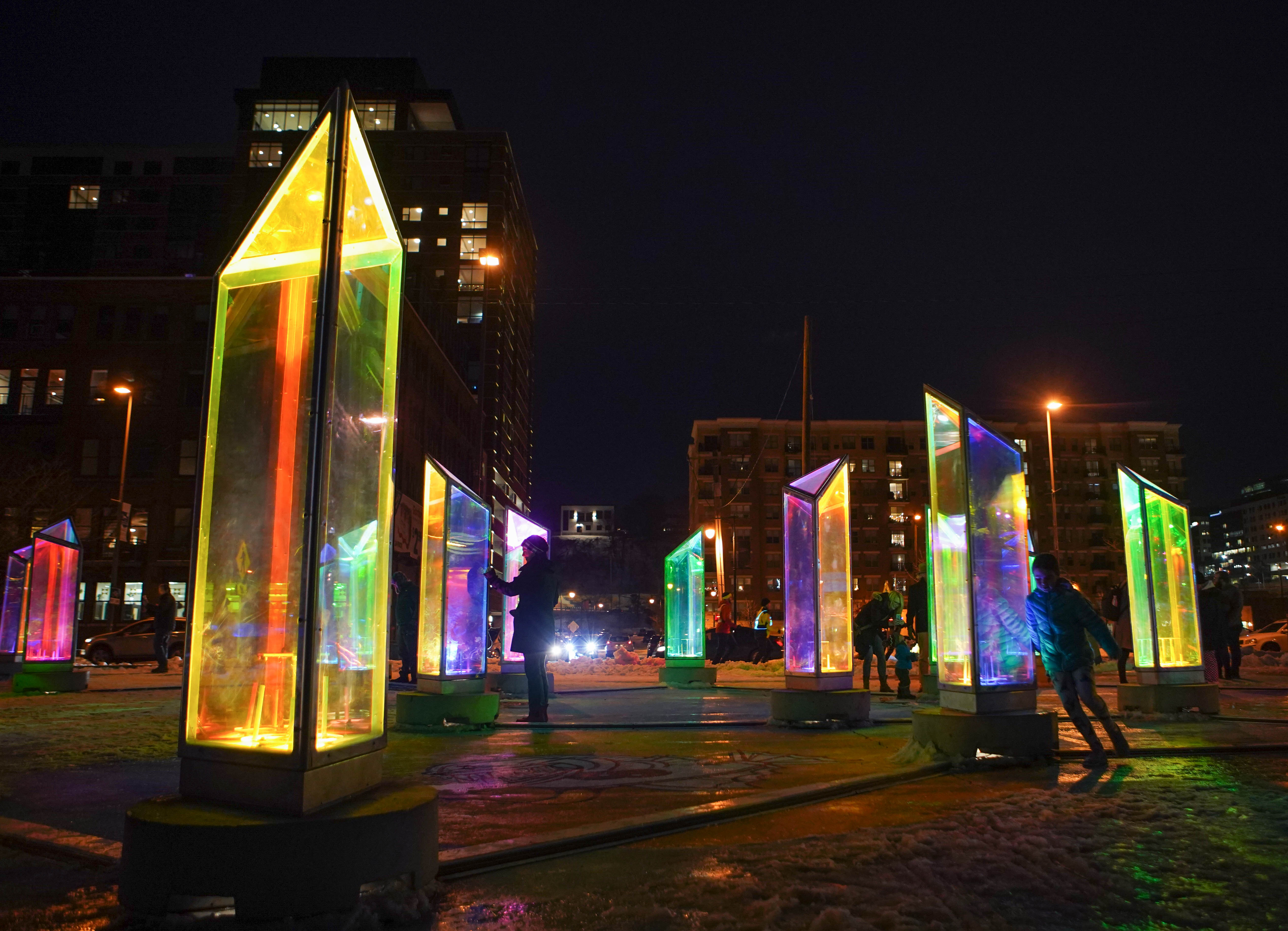 Grand Rapids' Prismatica exhibit shines bright at night - mlive.com