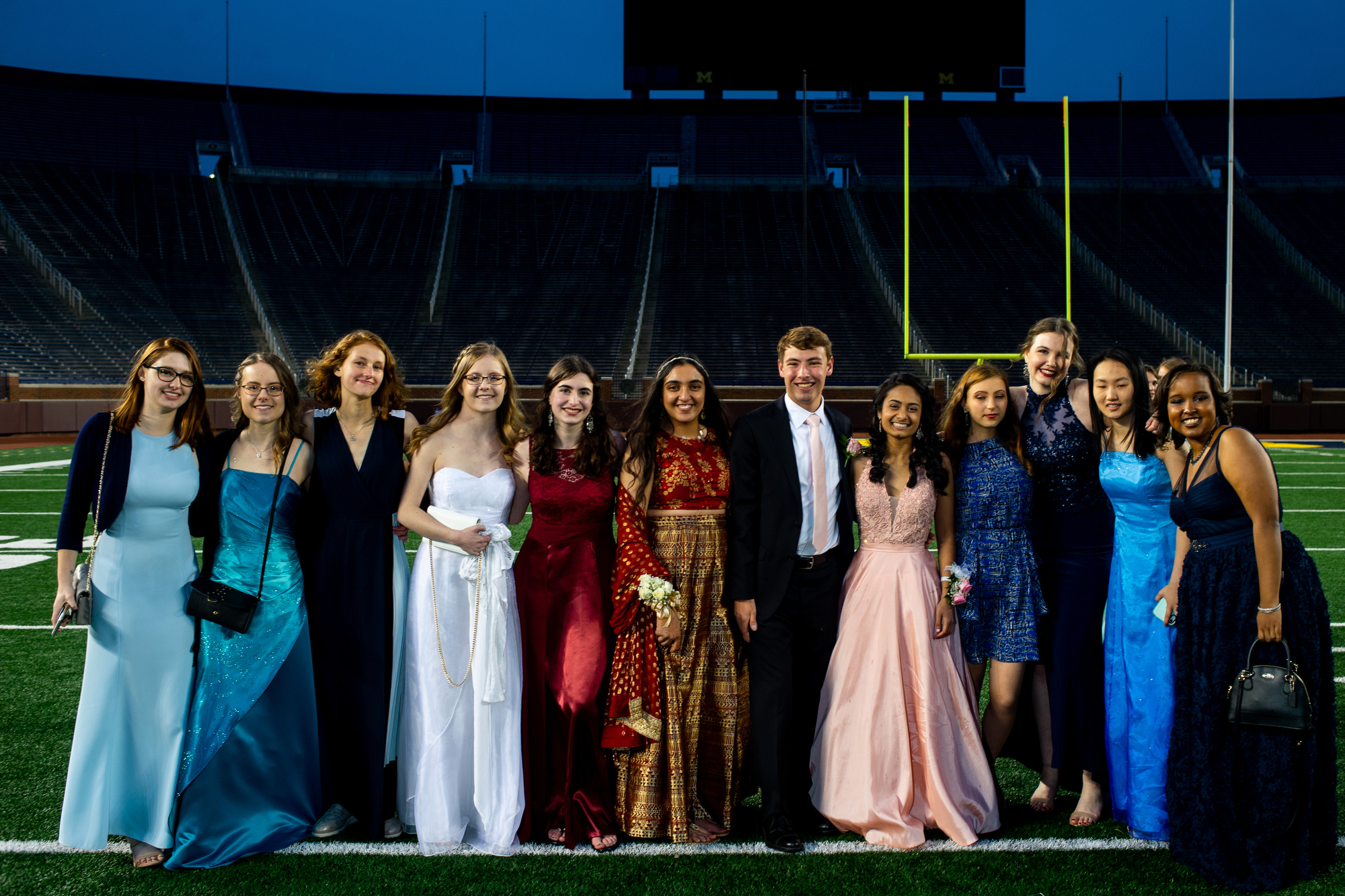 Ann Arbor Huron high school celebrates prom 2019 at Michigan Stadium ...