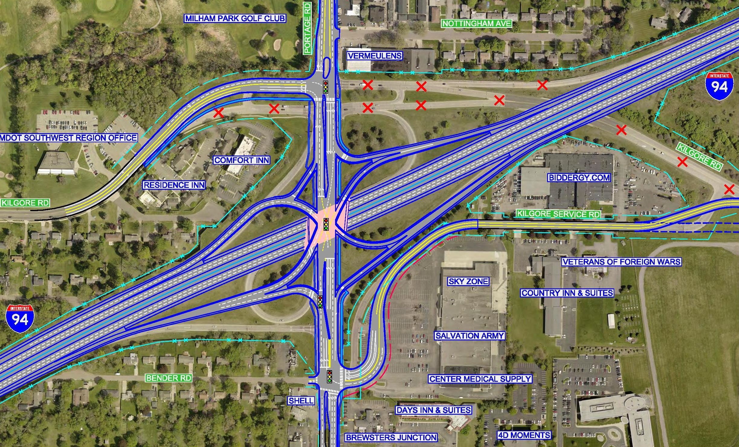 Highway Interchange Diagram