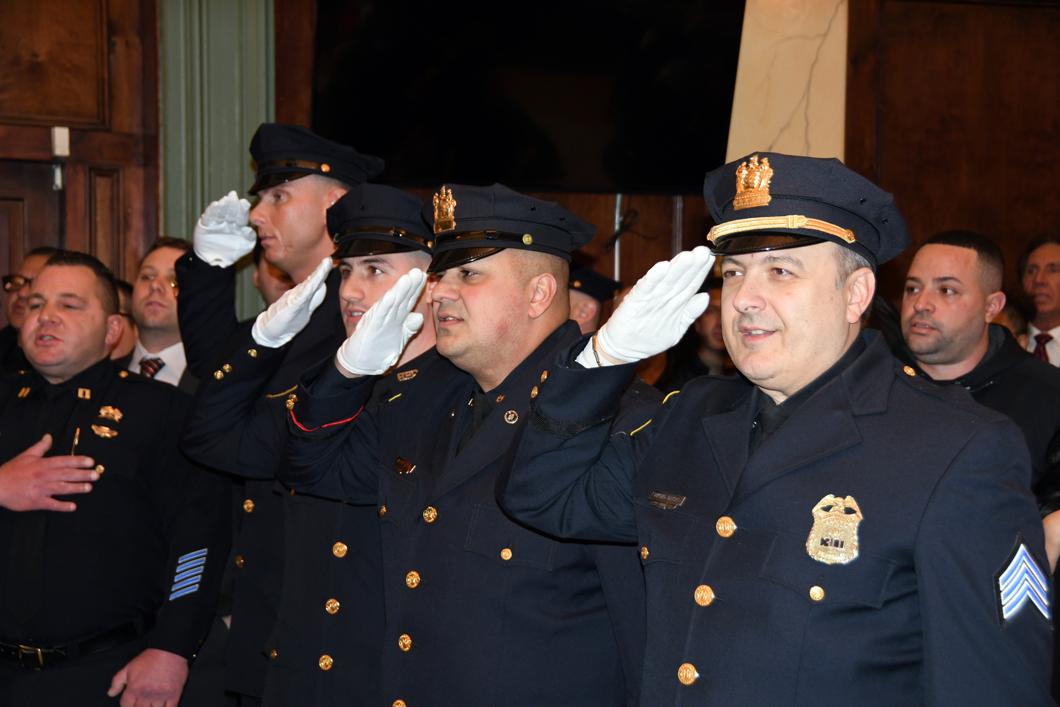Hoboken police promotion/swearing-in ceremony, Dec. 19, 2019 - nj.com