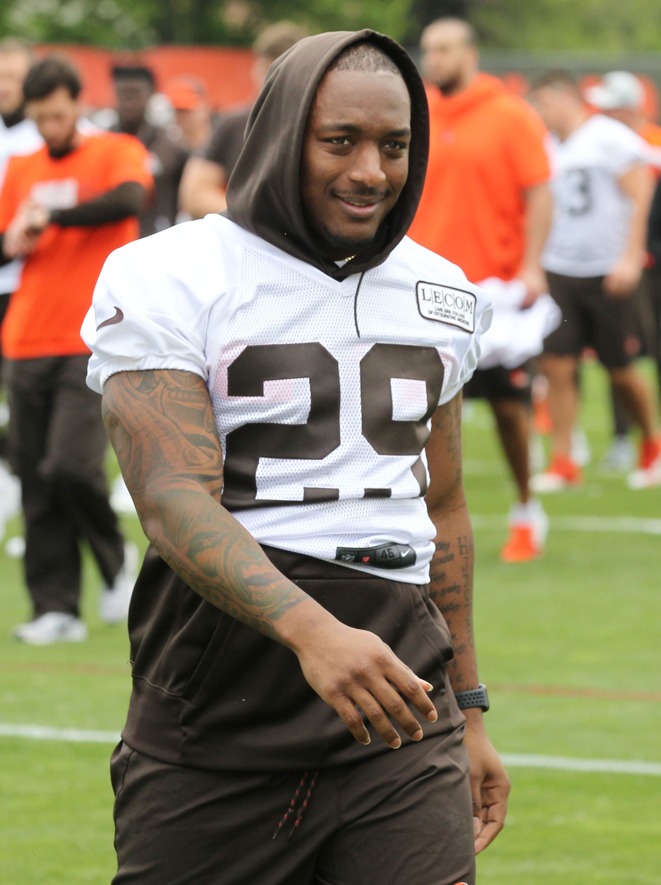 Cleveland Browns running back Duke Johnson Jr. at minicamp, June 4 ...