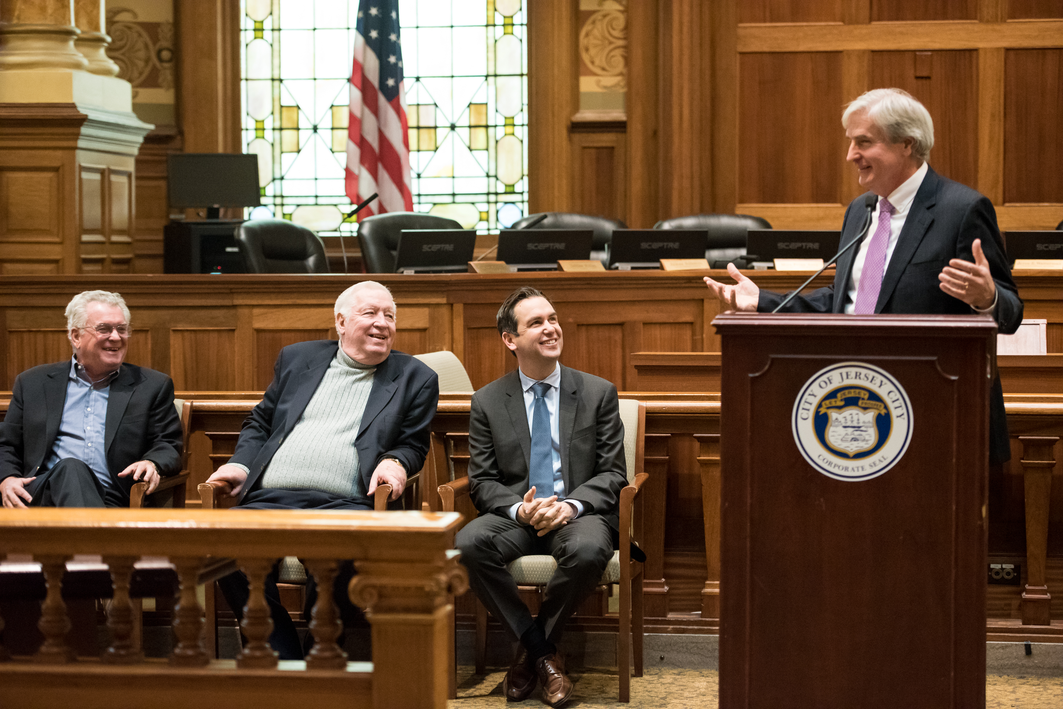 Mayor Fulop and all living former Jersey City mayors come together in ...
