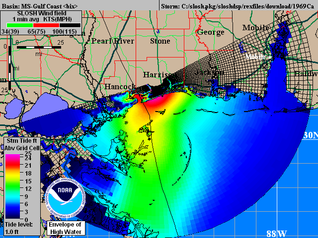 Hurricane Camille Track