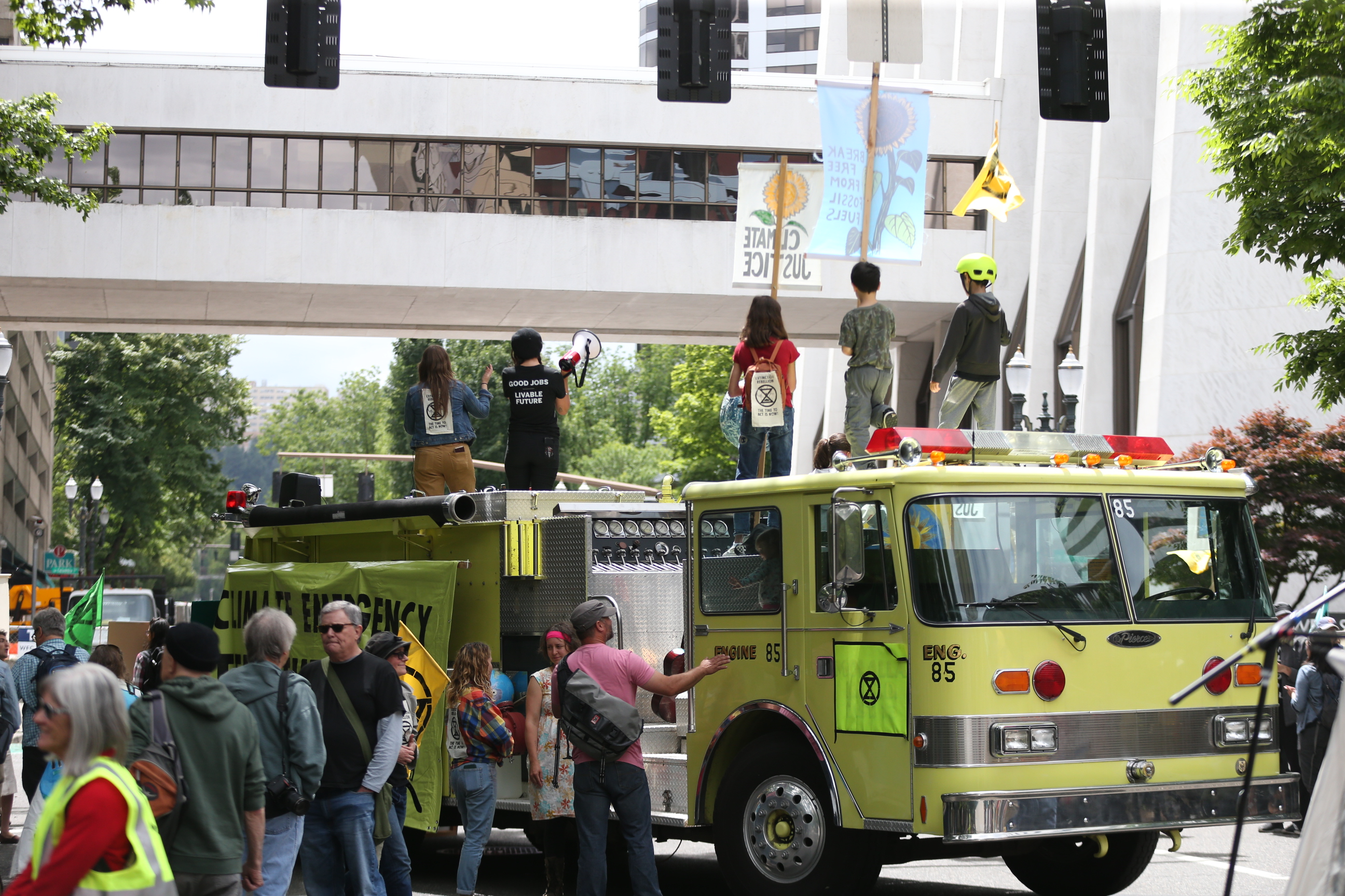 Climate Change Demonstration in Downtown Portland - oregonlive.com