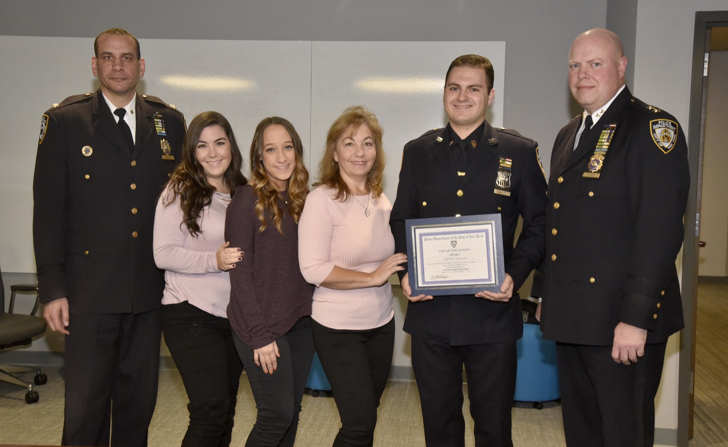 Six honored at "Cop of the Month" ceremony - silive.com