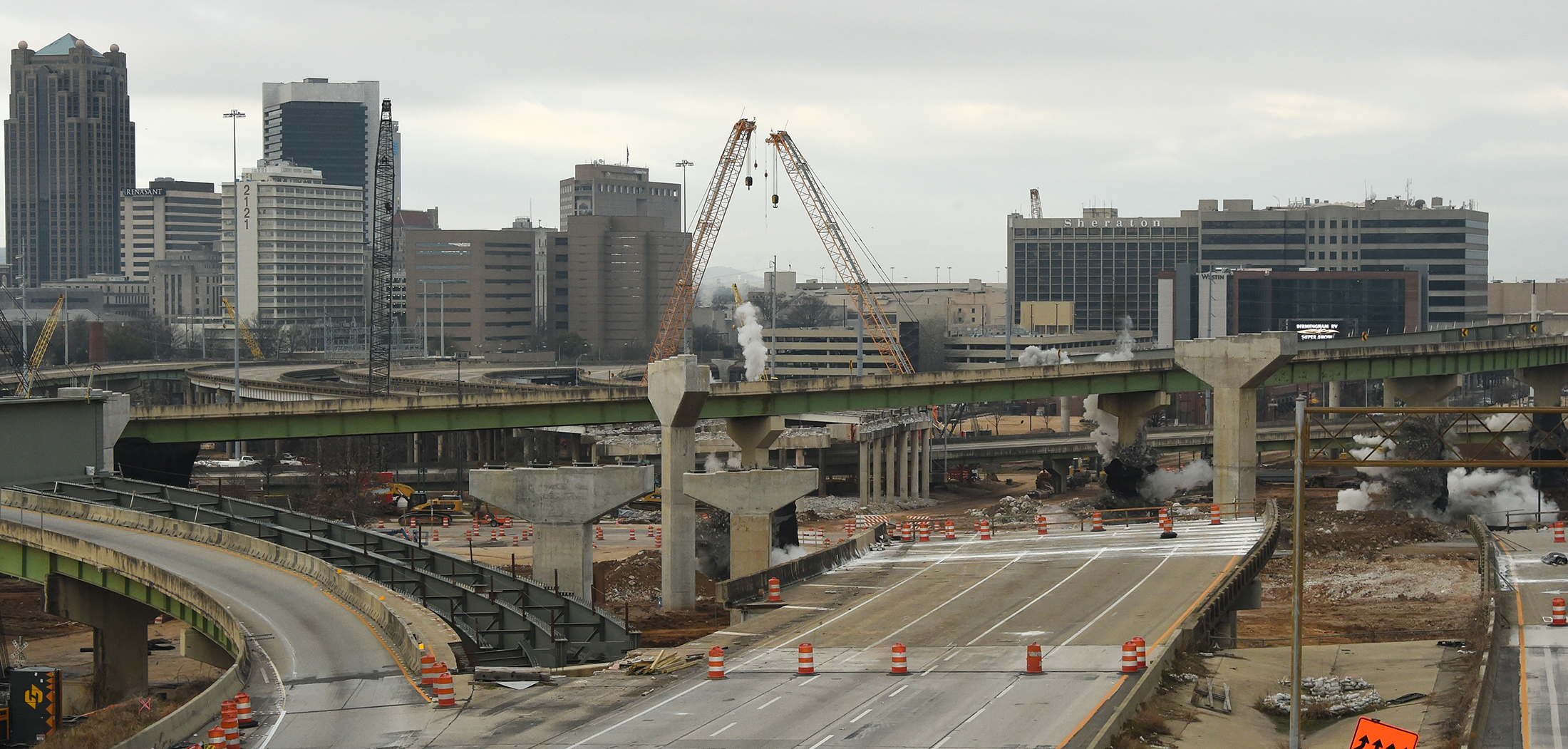 Implosion of Red Mountain Expressway ramp to I-59/20 in Birmingham - al.com