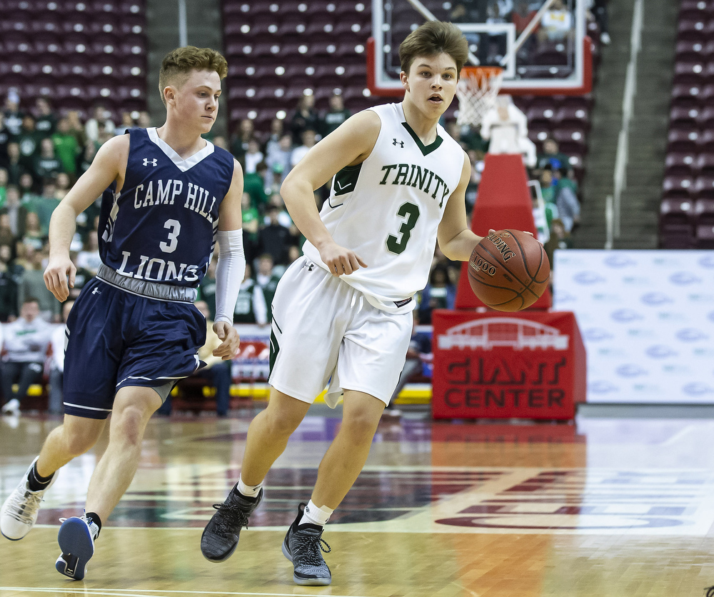 Trinity vs Camp Hill in District 3-3A boys basketball championship ...