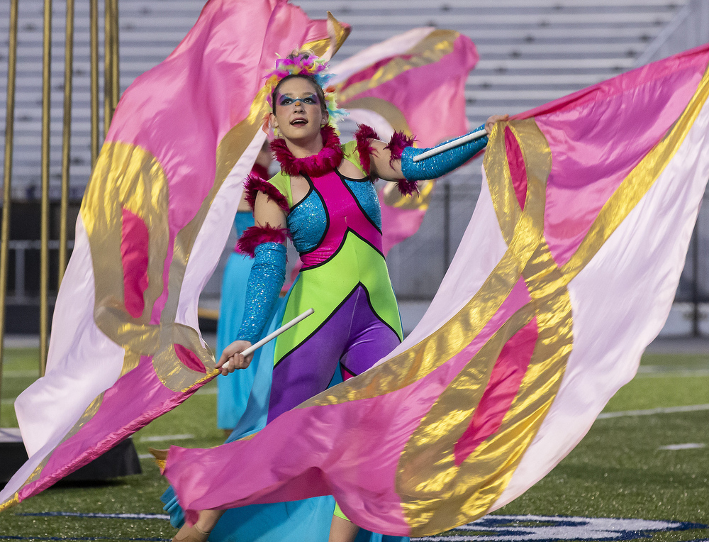 Carlisle and Camp Hill Marching Bands compete in the Cavalcade of Bands ...