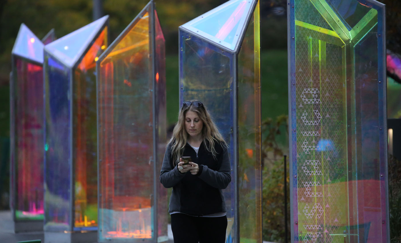 Prismatica showers Public Square with the colors of the rainbow ...