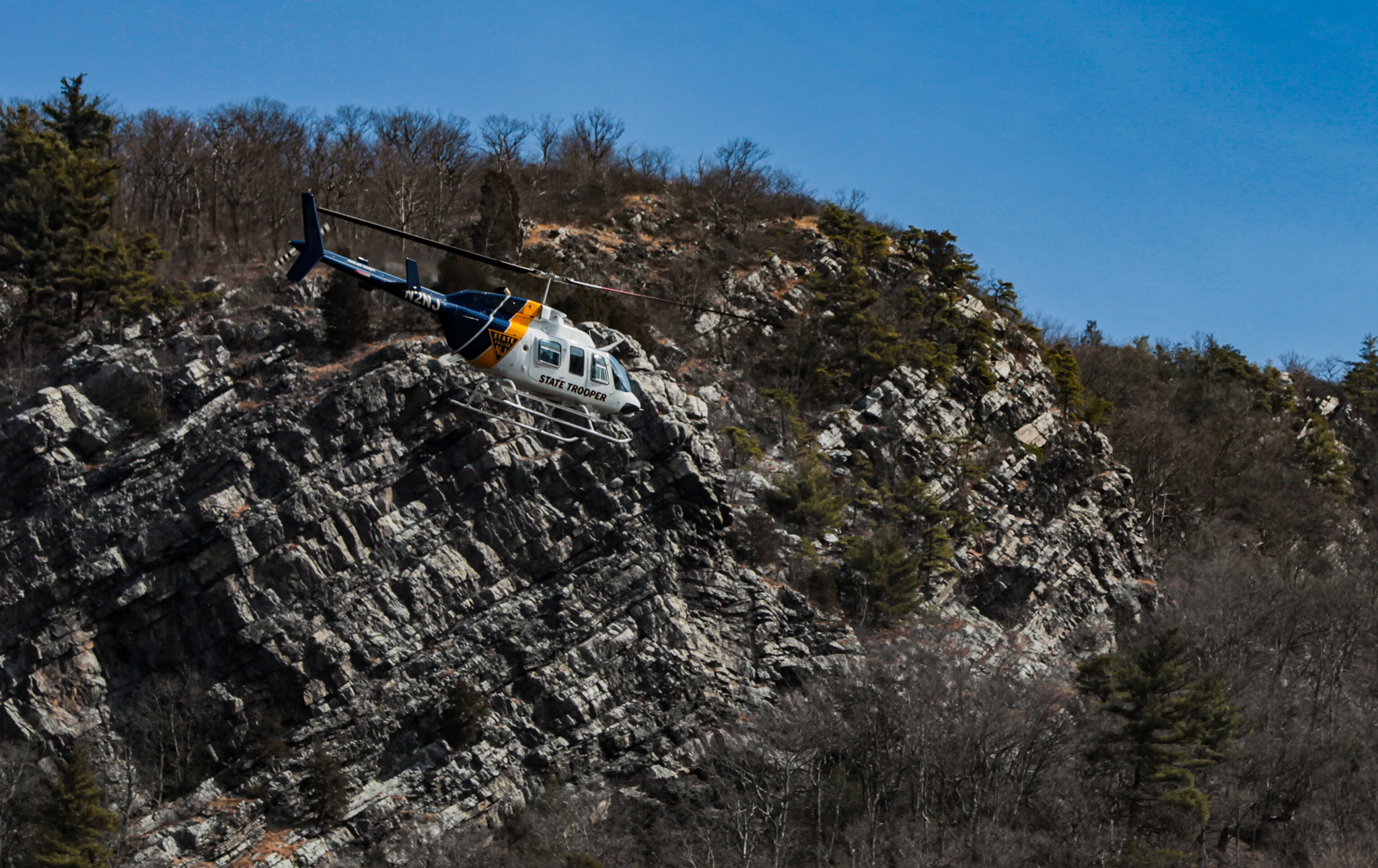 Delaware Water Gap forest fire Feb. 24, 2020 - lehighvalleylive.com