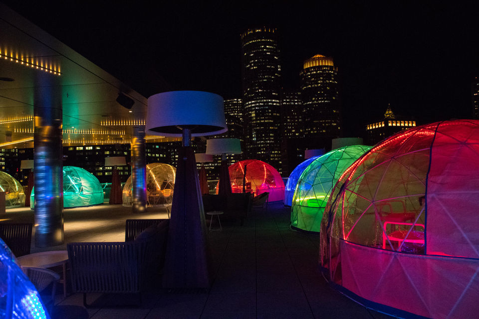 Sit in heated igloos at this rooftop Boston bar - masslive.com