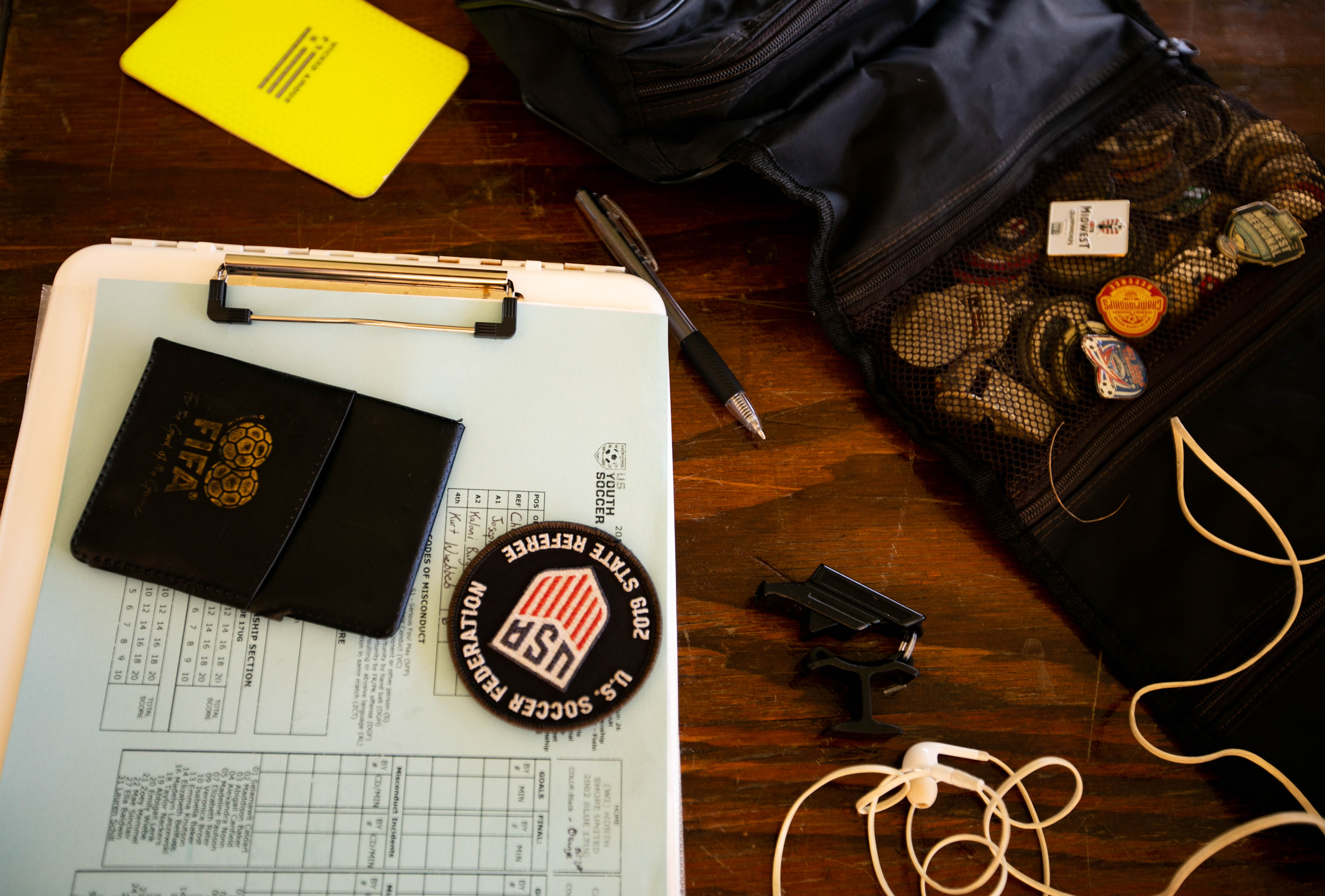 Soccer referees compete on the field alongside players for a spot to ...