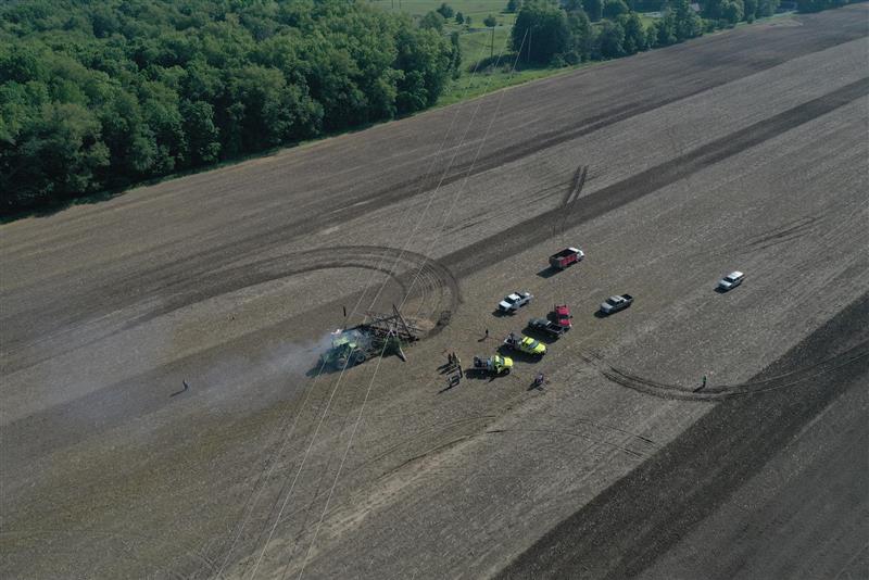 Farmer trapped after power lines fall on tractor - mlive.com
