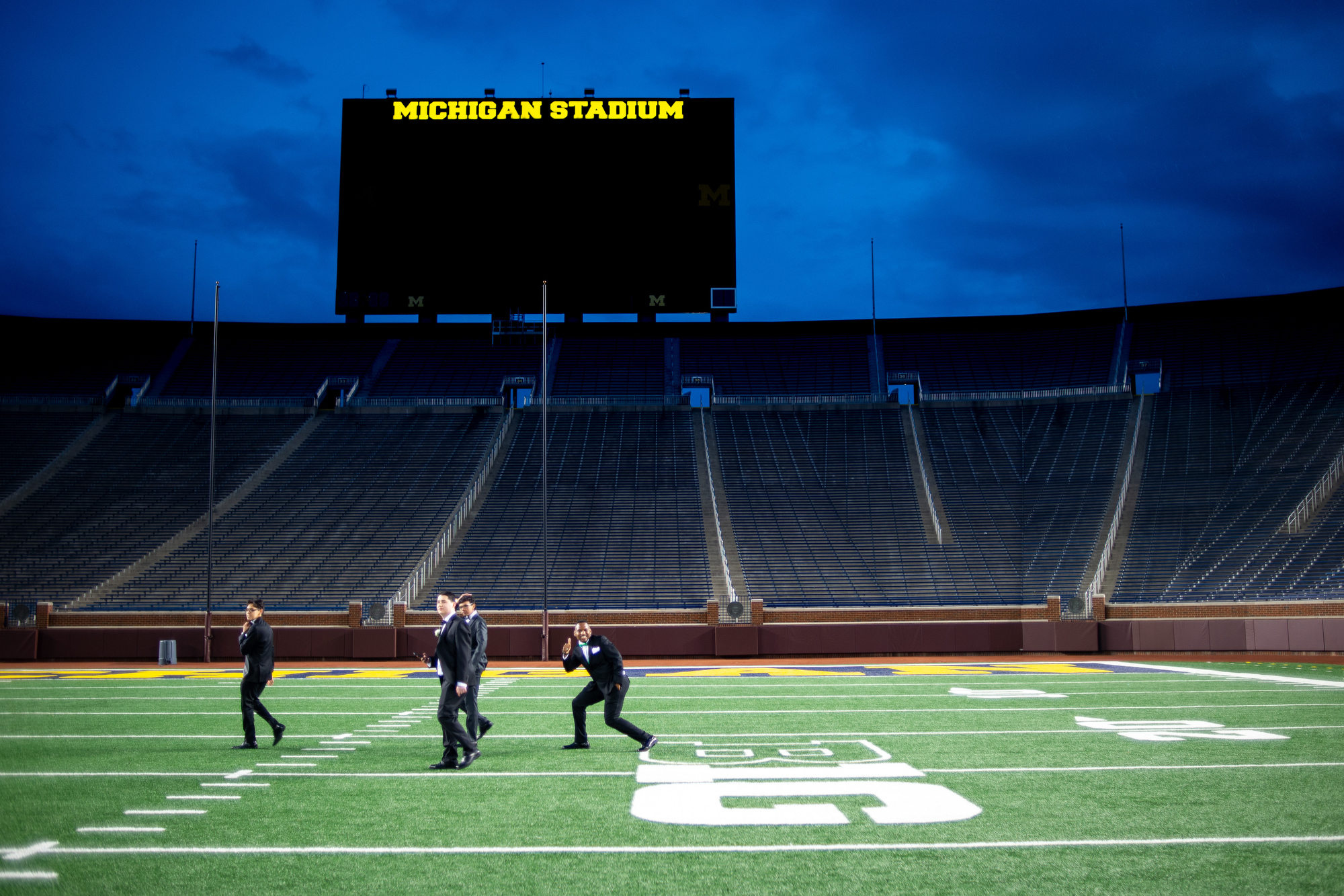 Ann Arbor Huron high school celebrates prom 2019 at Michigan Stadium ...