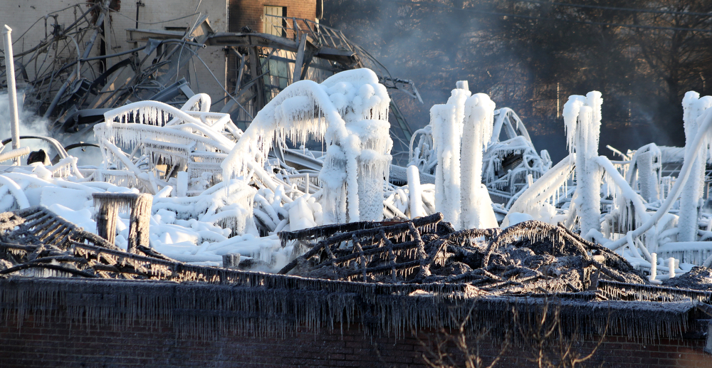 Massive blaze at historic Marcal Paper plant turns building into ...