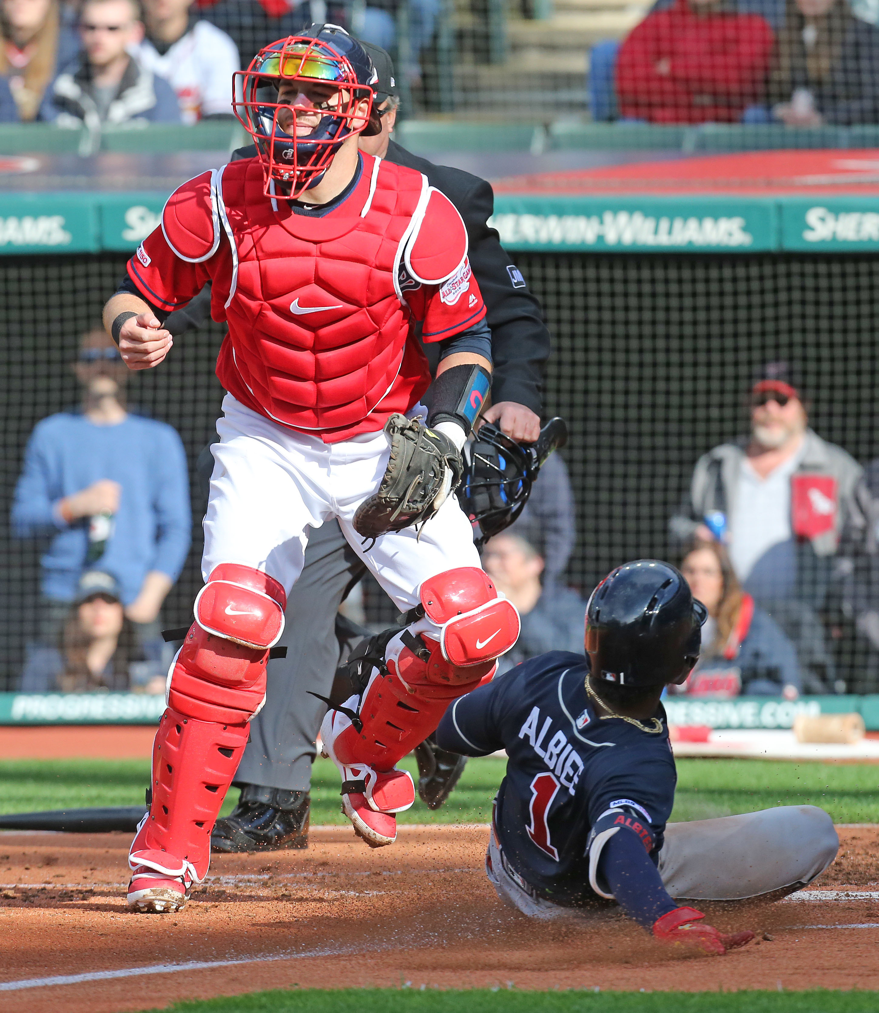 Cleveland Indians vs. Atlanta Braves, game 1, April 20, 2019 ...