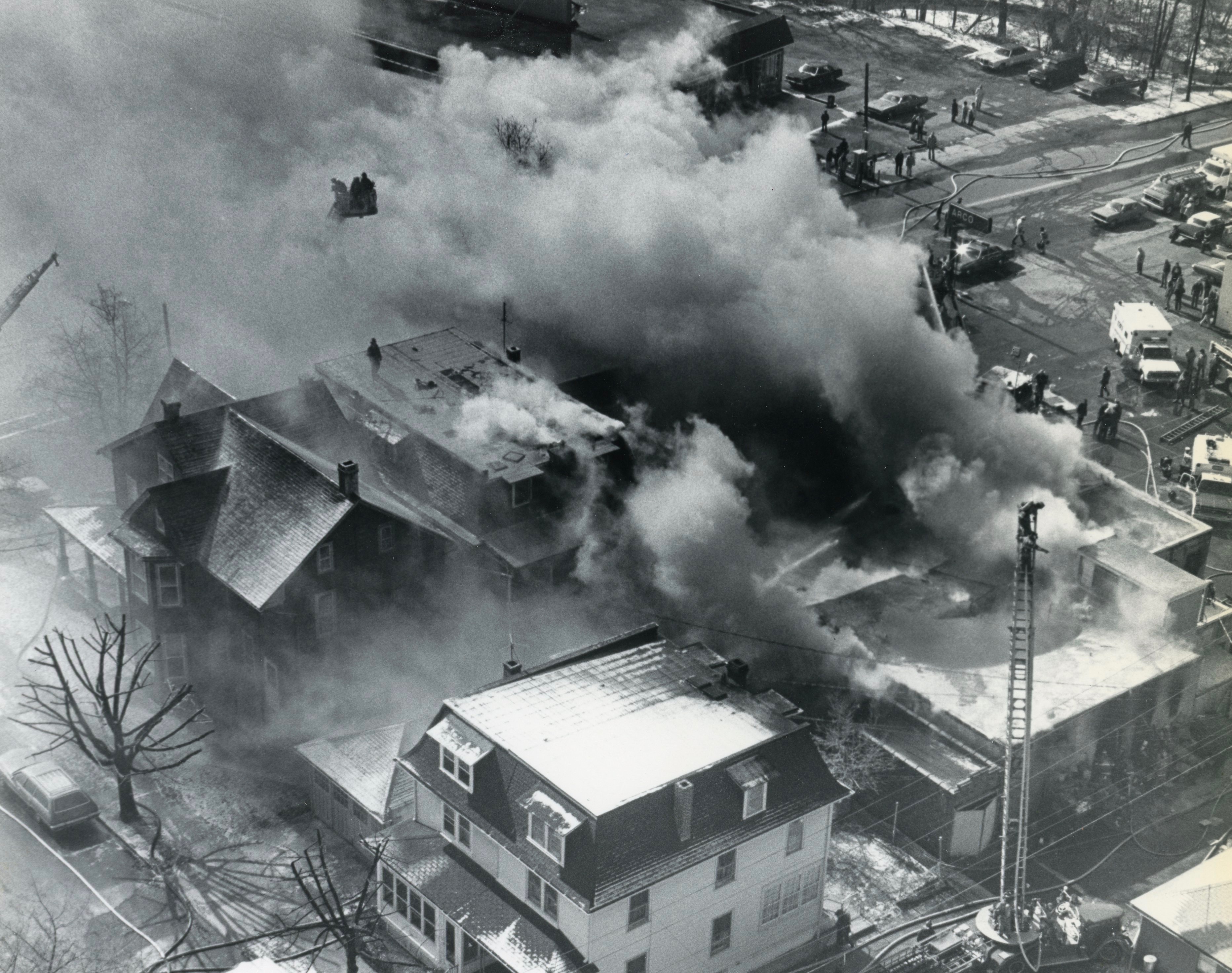 Fourteen fire companies battled grocery store fire in 1981, vintage ...