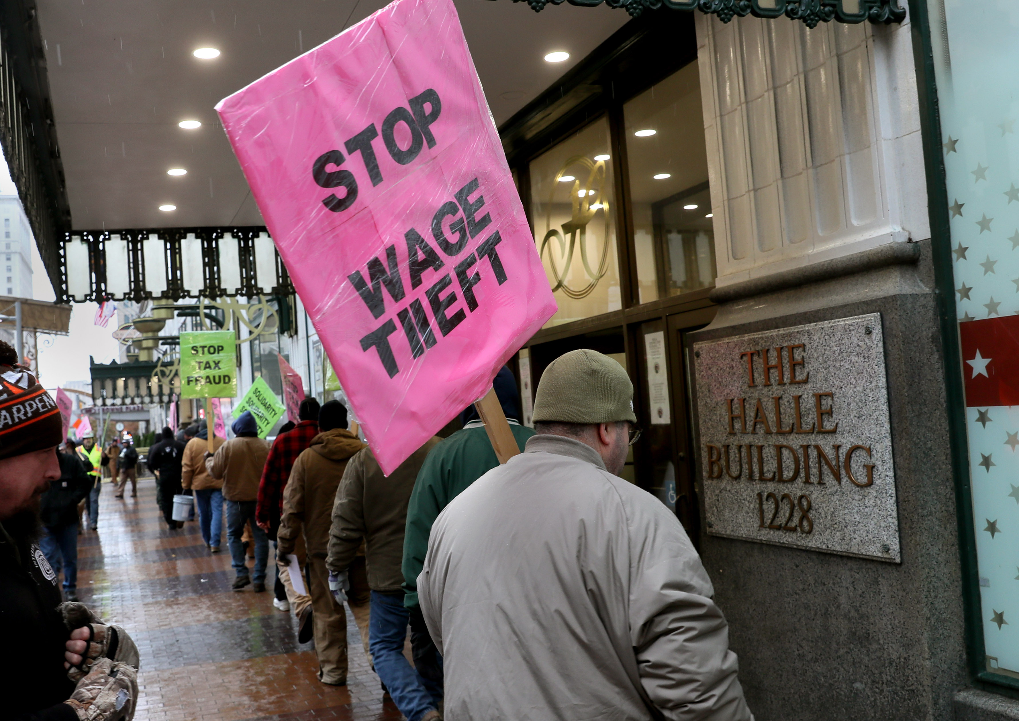 Protest over claims of unpaid construction work - cleveland.com