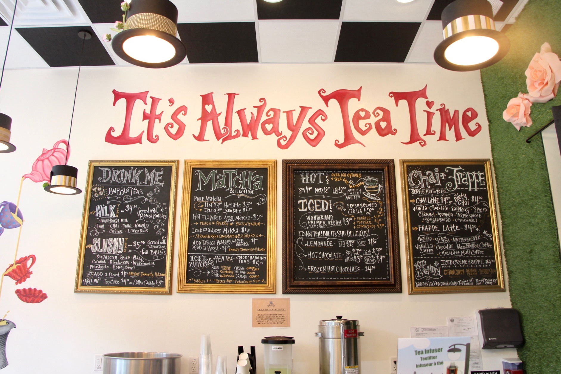 Take a look at the magic potions, 'Eat me' cookies and loose-leaf teas ...