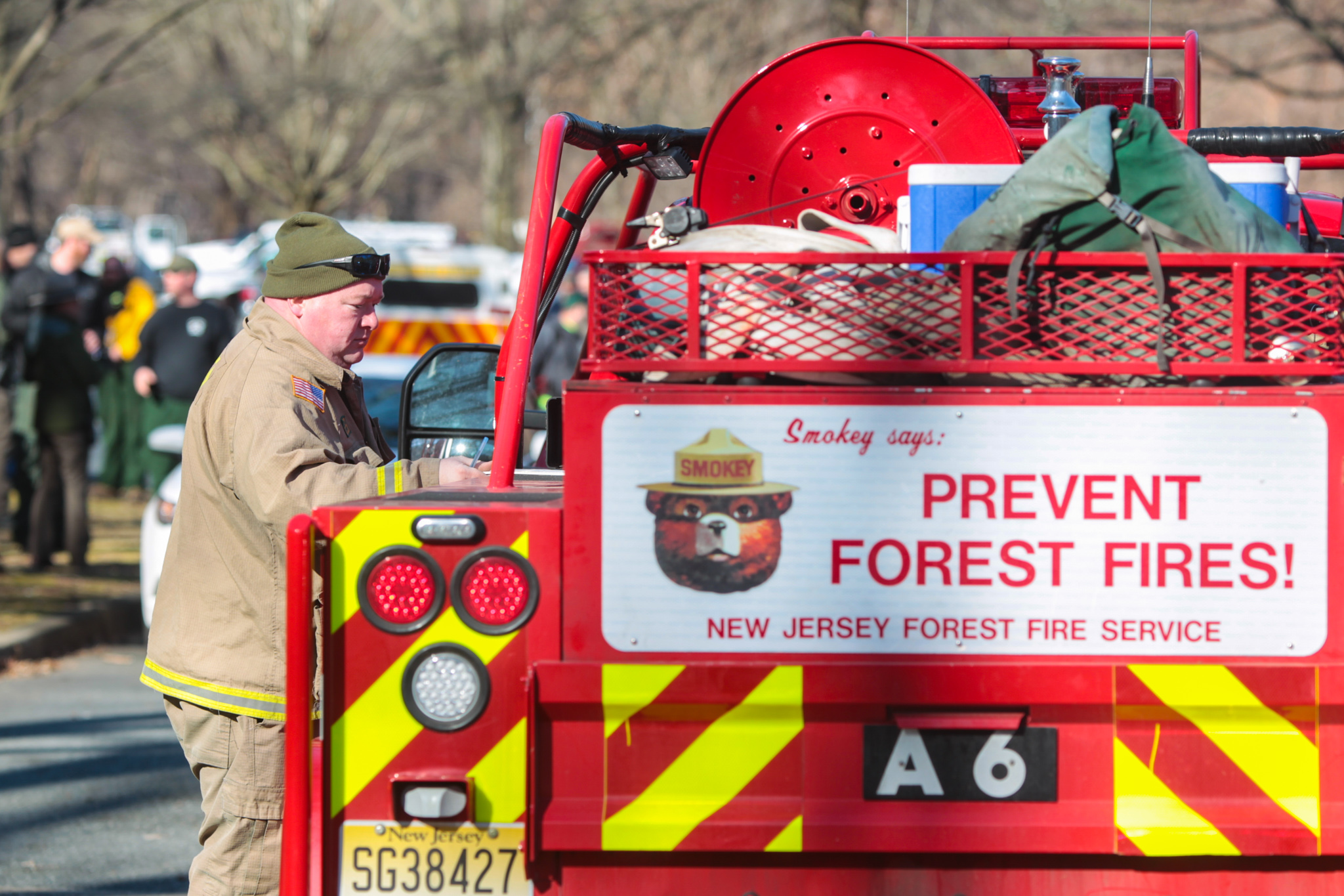 Delaware Water Gap forest fire Feb. 24, 2020 - pennlive.com