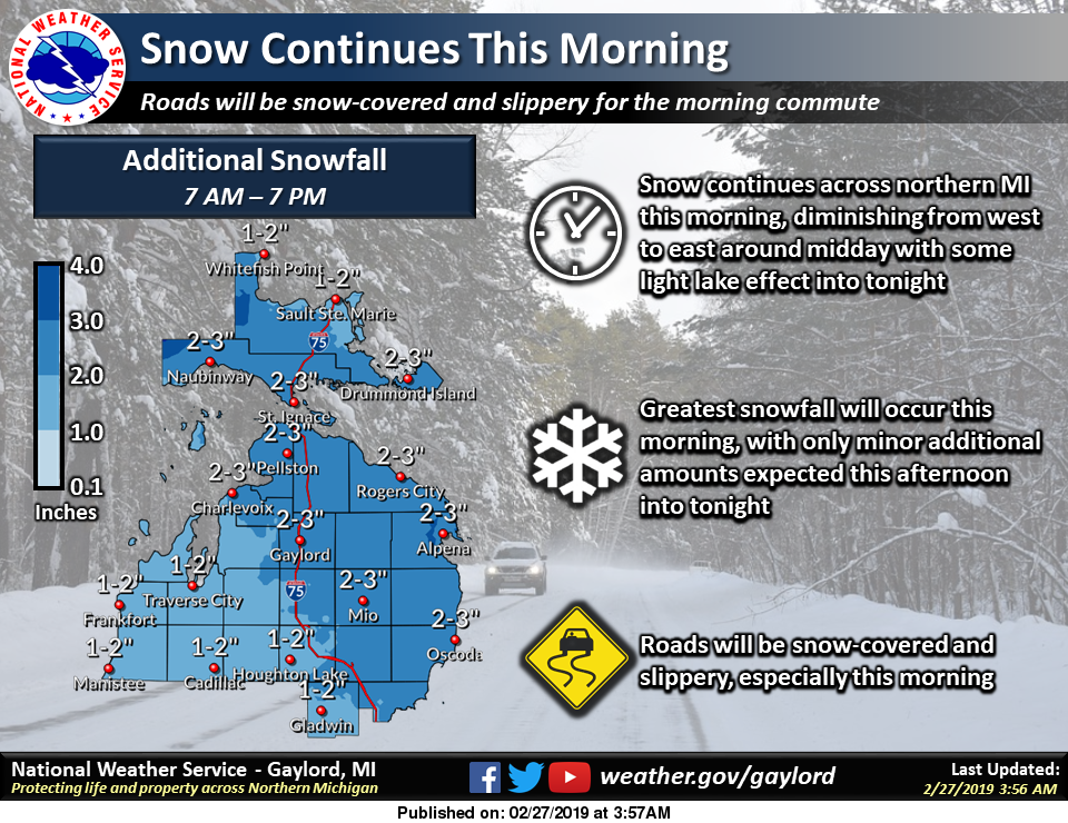 Weather graphics, information for Wednesday, Feb. 27 in Michigan ...