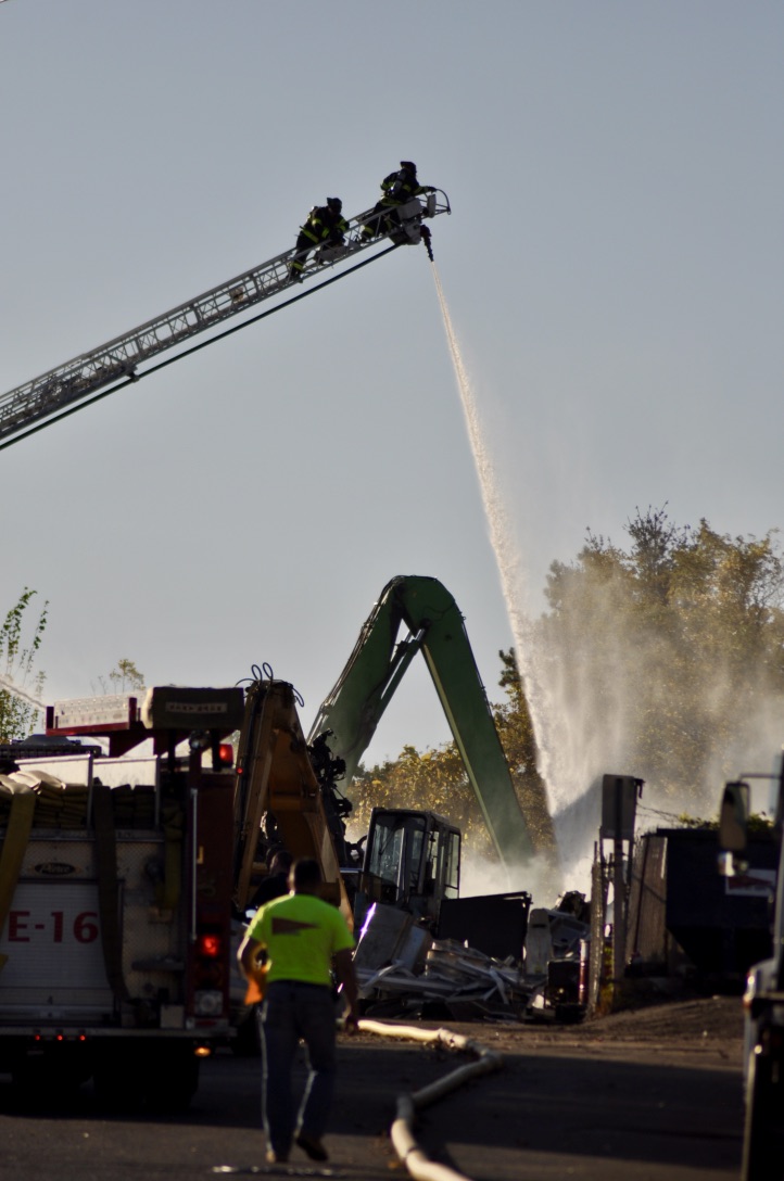 Fire at Springfield scrap metal yard - masslive.com