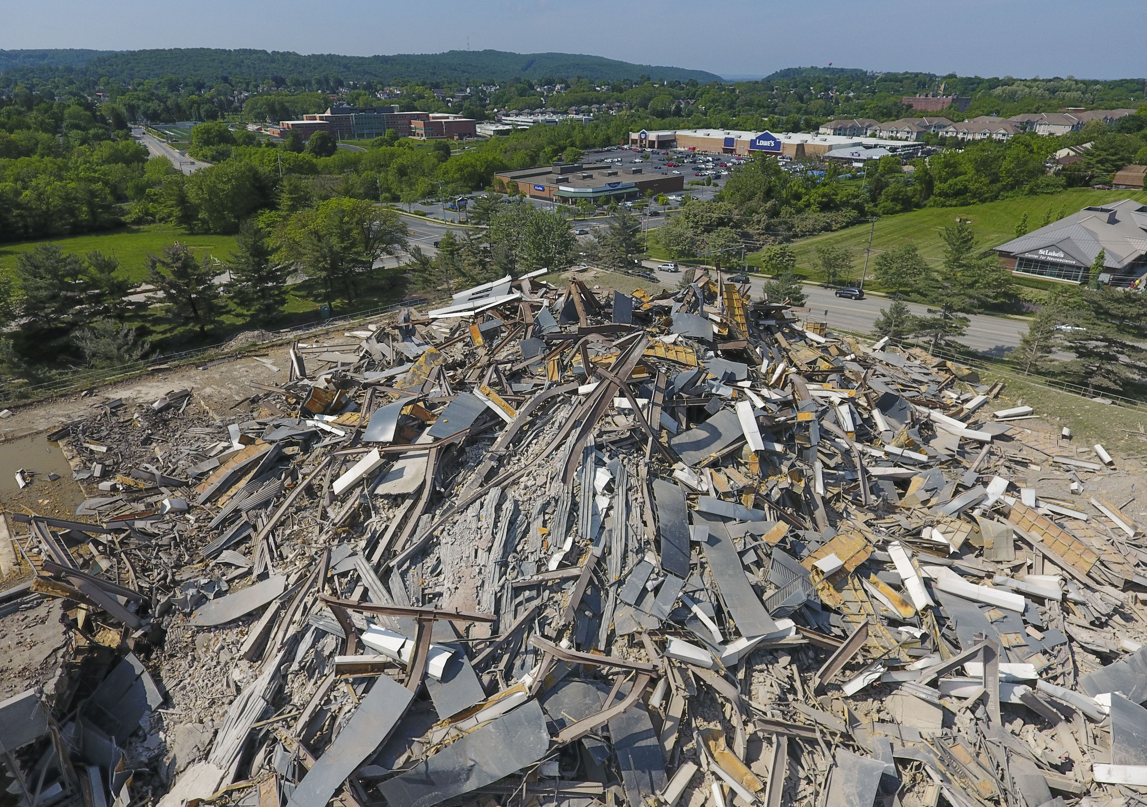 Martin Tower reduced to rubble on May 19, 2019 - lehighvalleylive.com