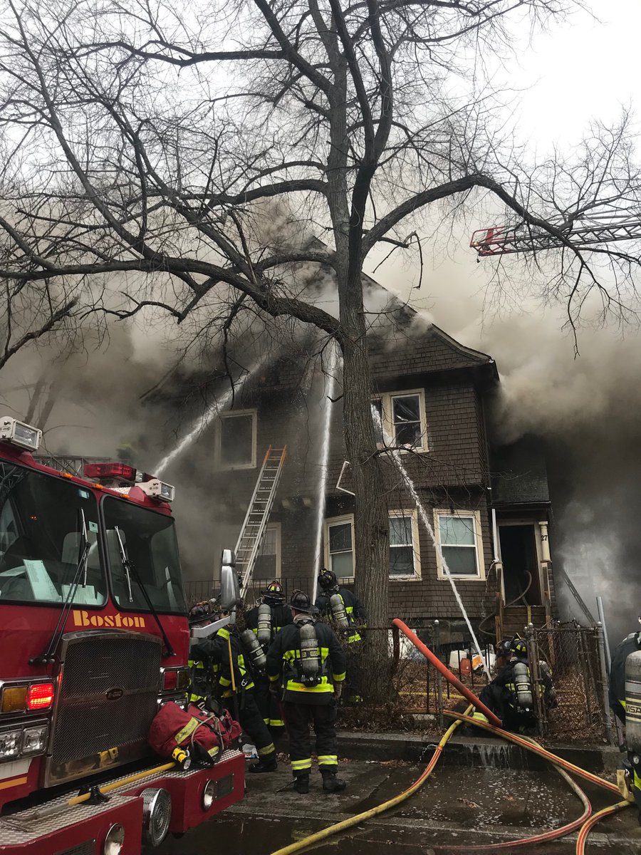 Boston firefighters battle 5-alarm house fire in Roxbury - masslive.com