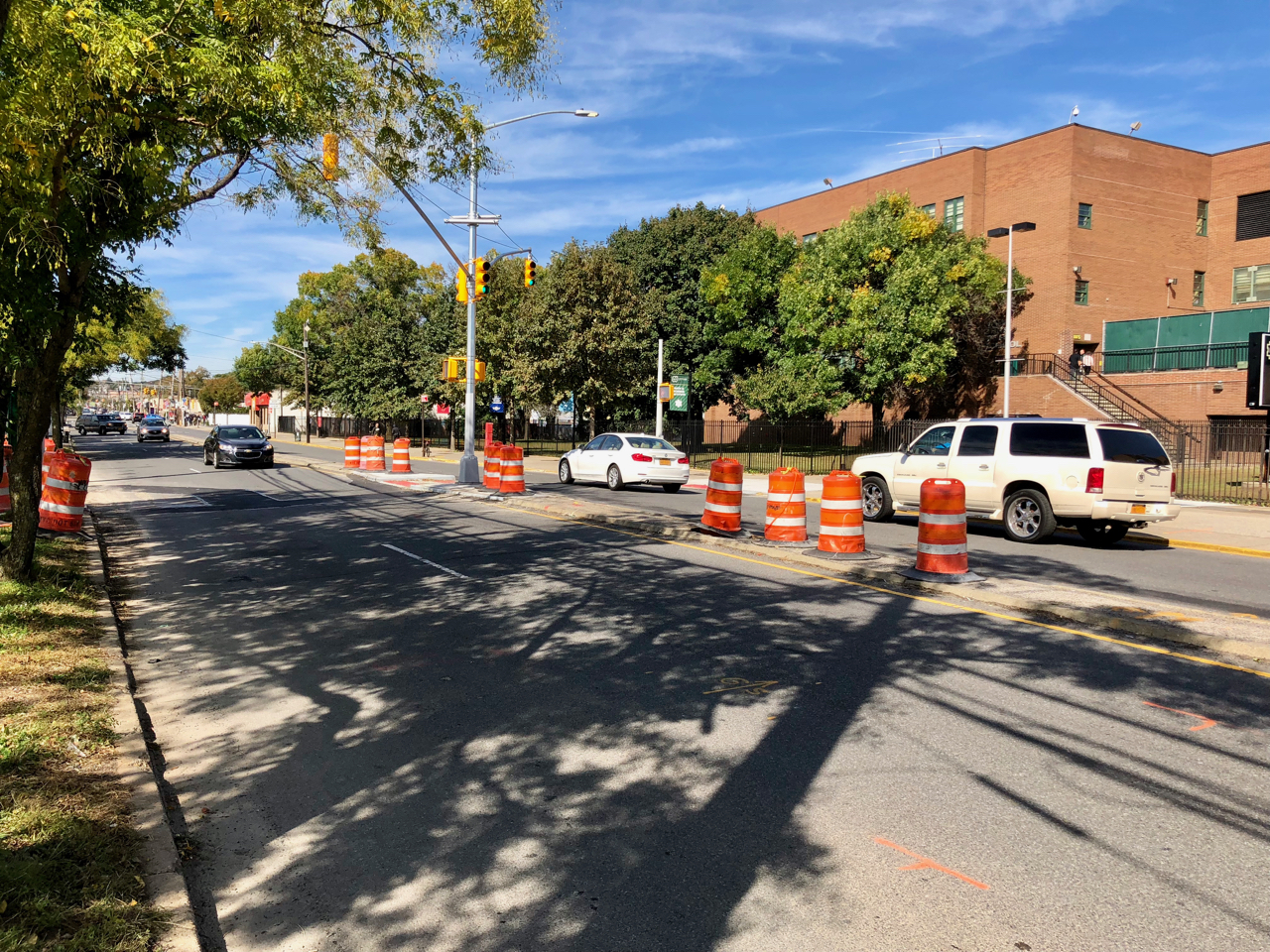 New light installed at entrance of New Dorp High School - silive.com