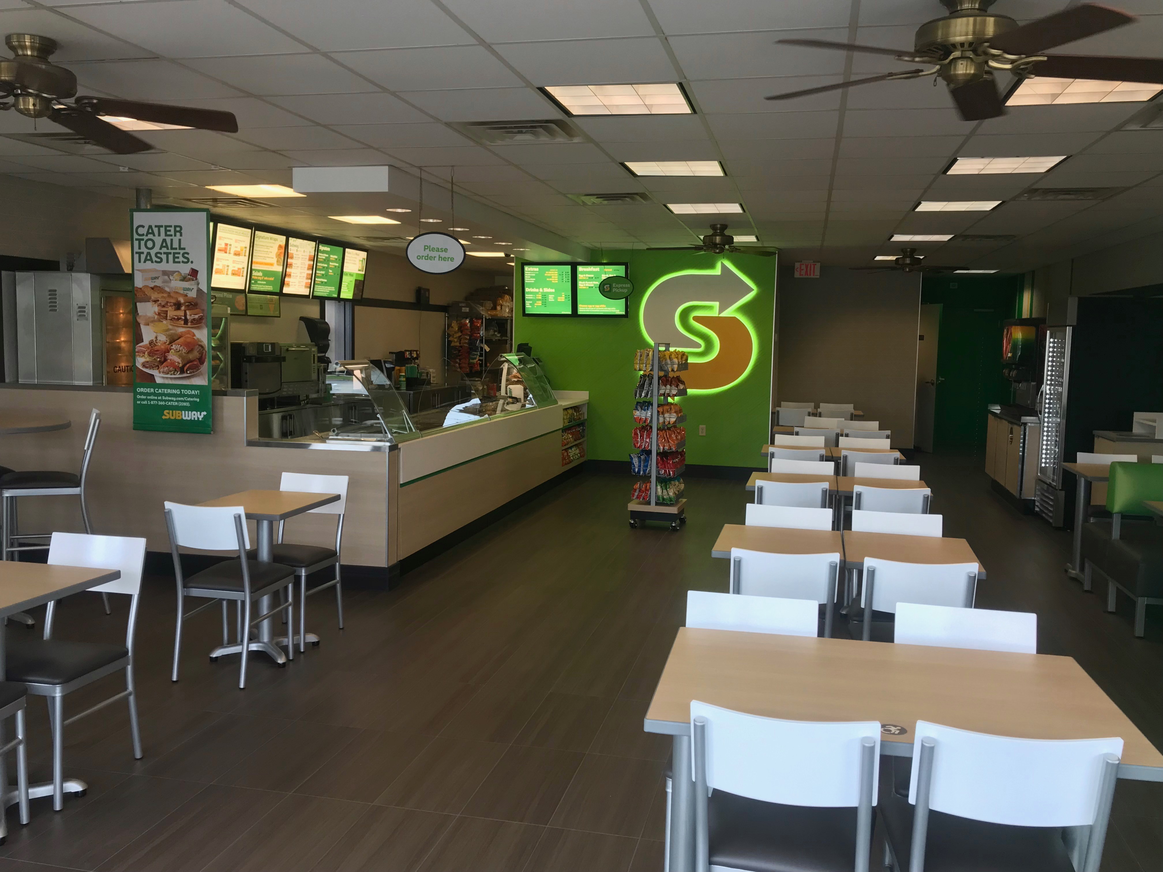 Inside Subway Restaurant Interior