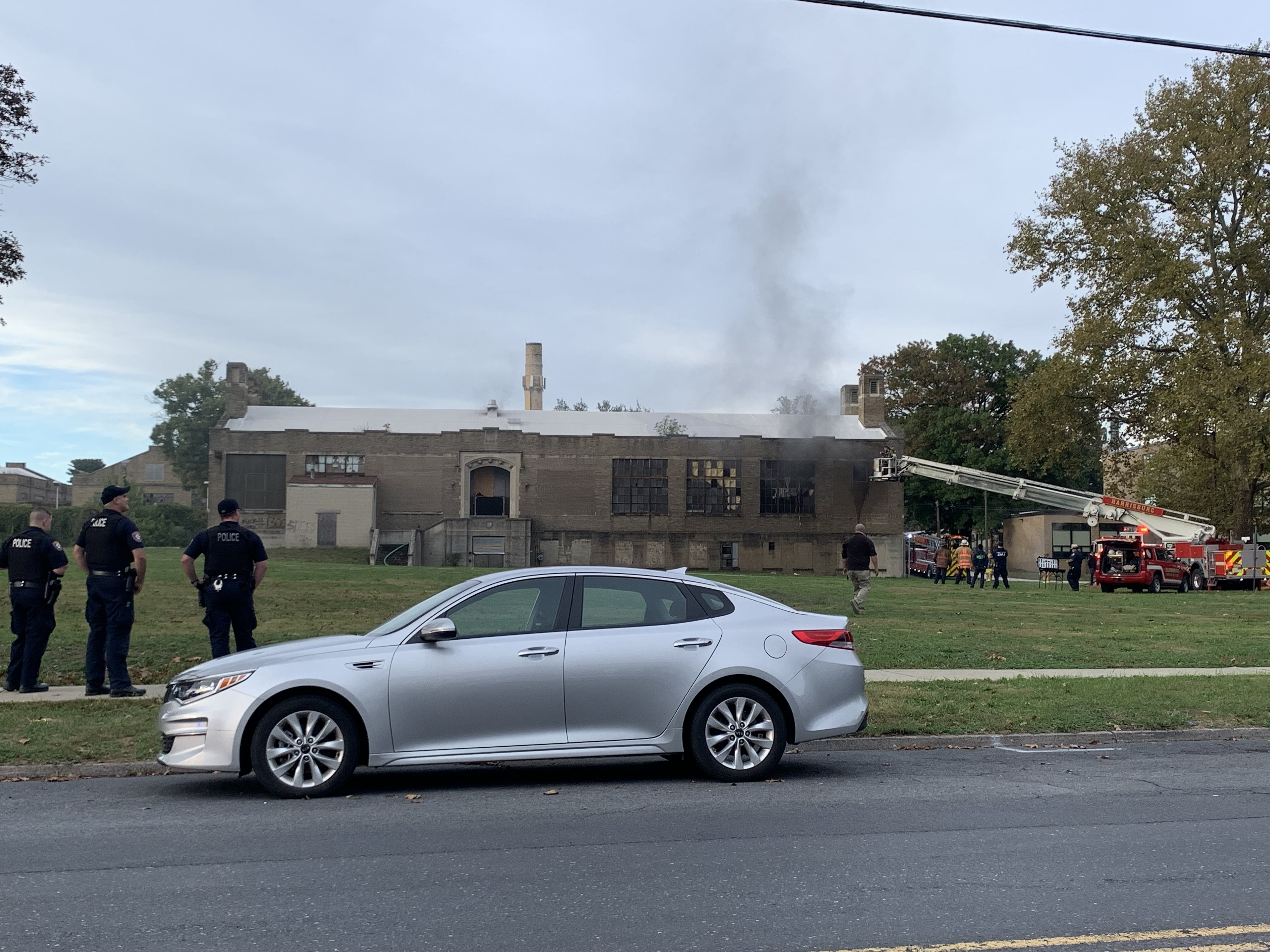 Fire under control at former Harrisburg high school building - pennlive.com