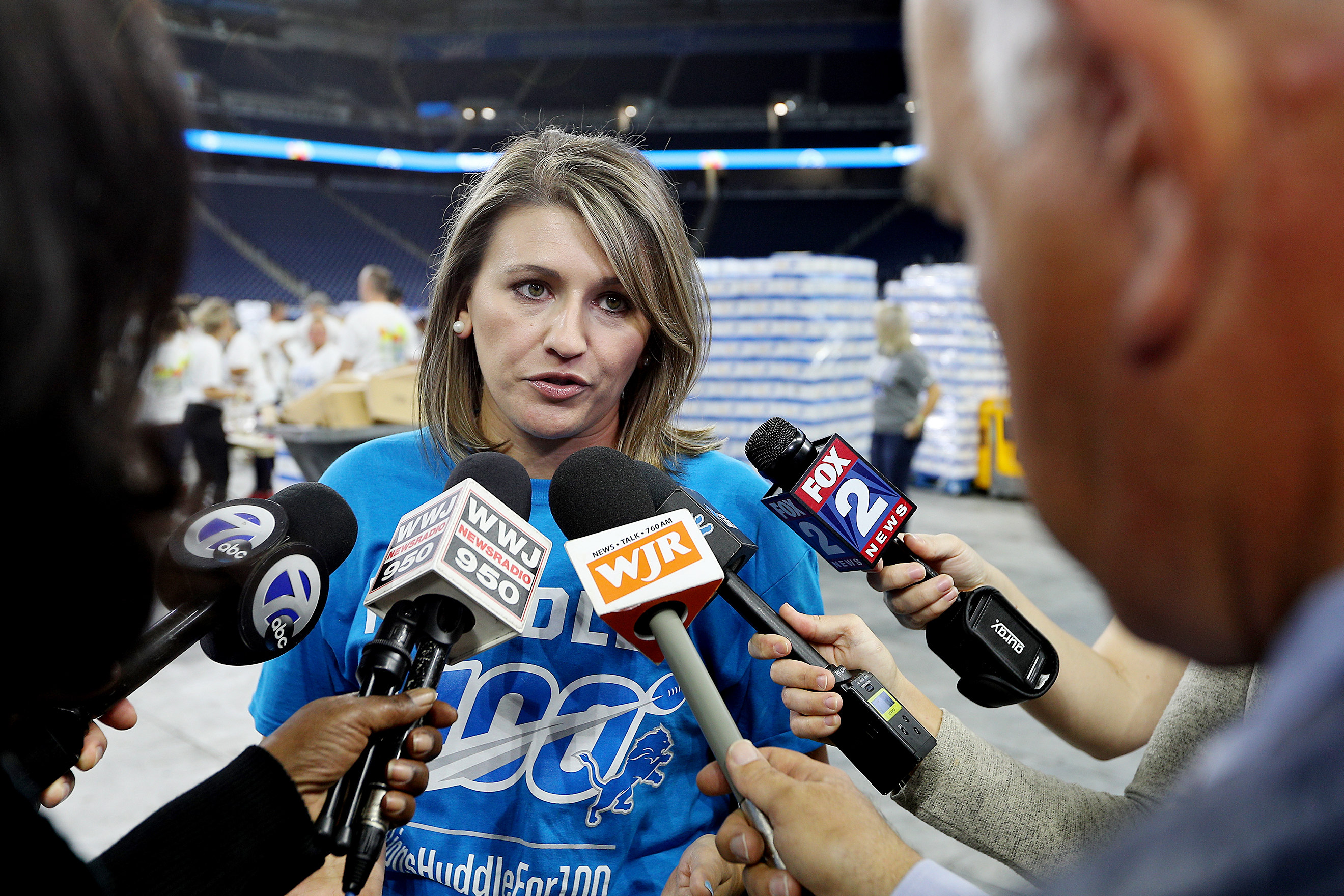 Lions "Huddle for 100" - October 10, 2019 - mlive.com