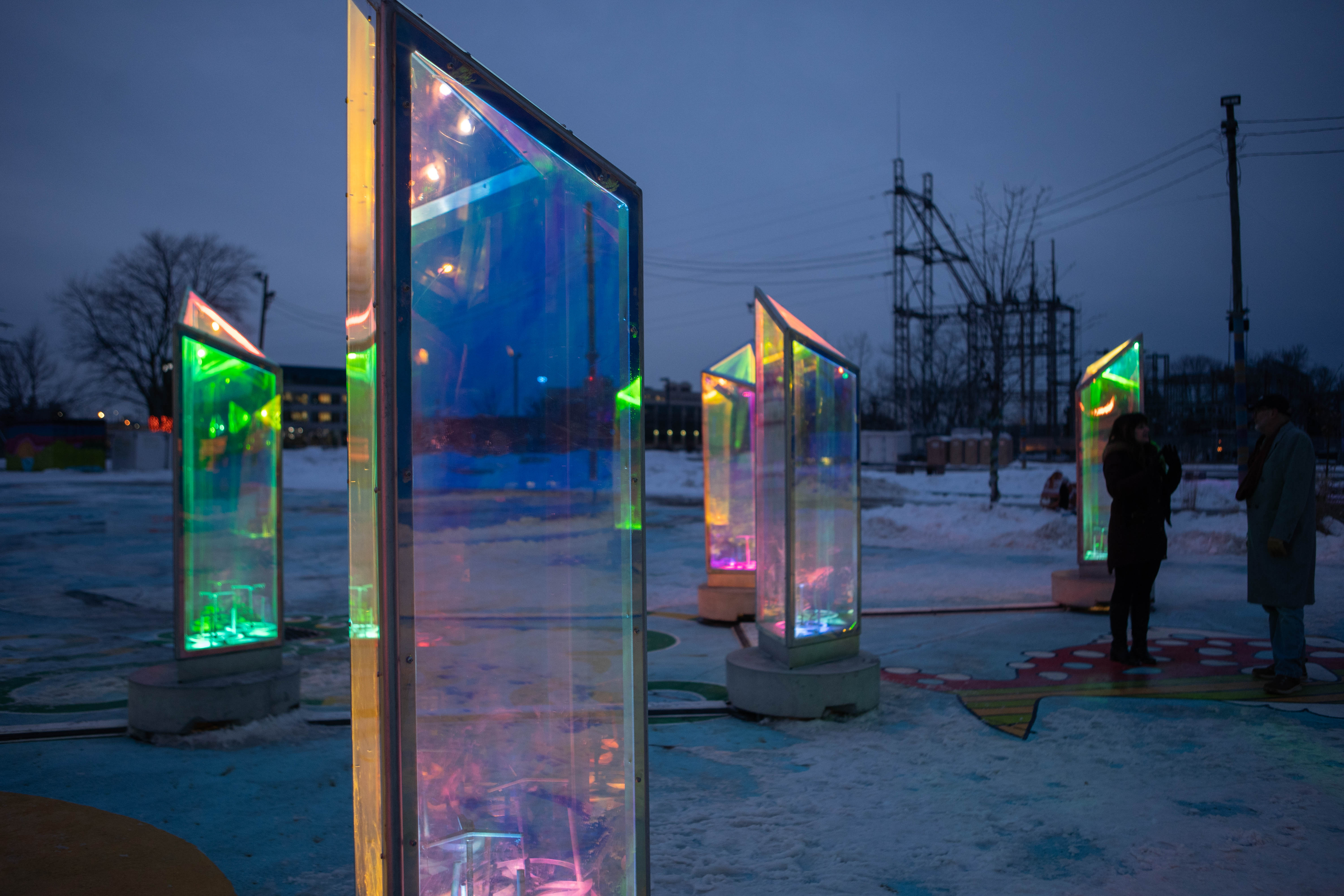 Grand Rapids' Prismatica exhibit shines bright at night - mlive.com