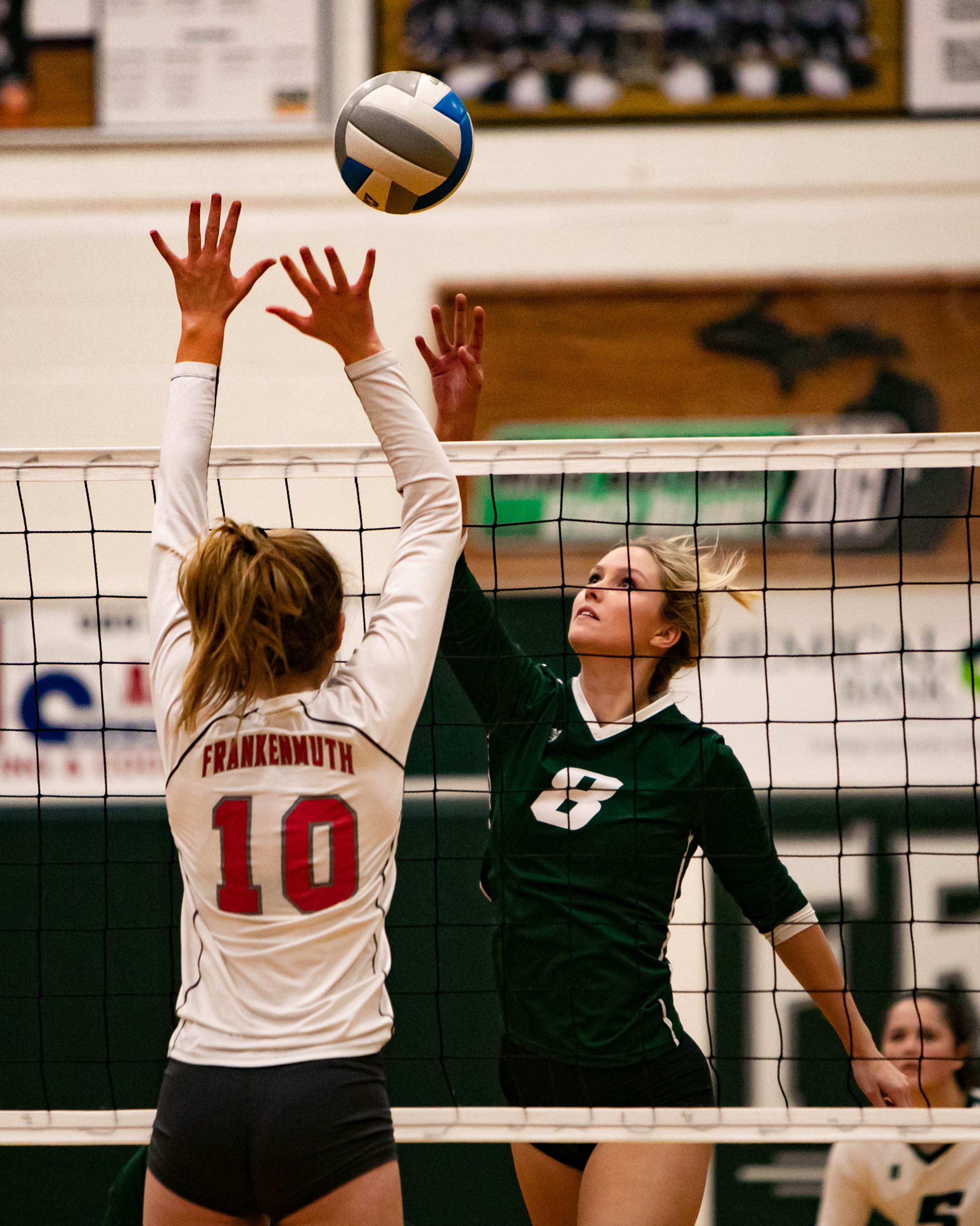 Freeland hosts Frankenmuth for their senior night volleyball match ...